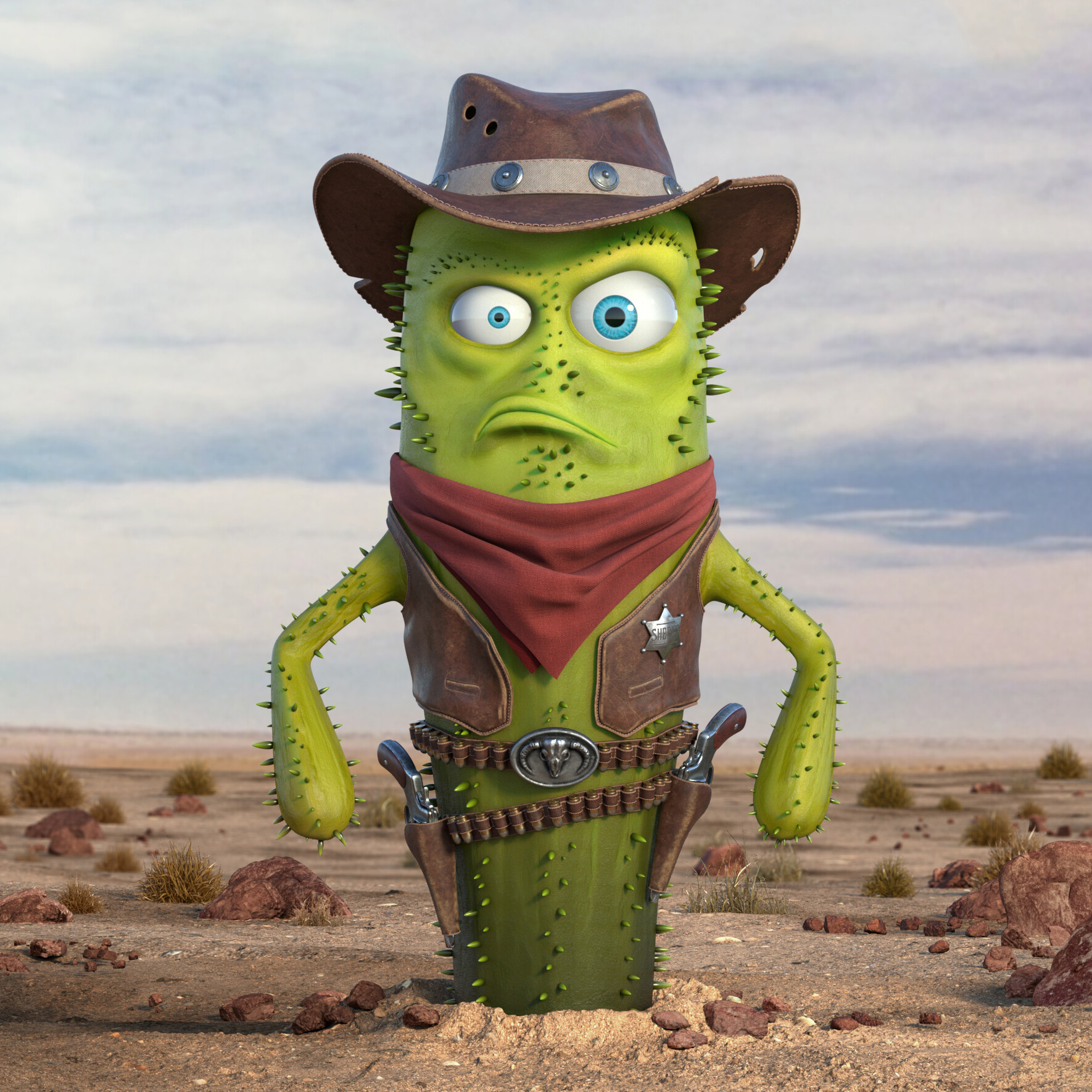 ArtStation - Cactus Sheriff