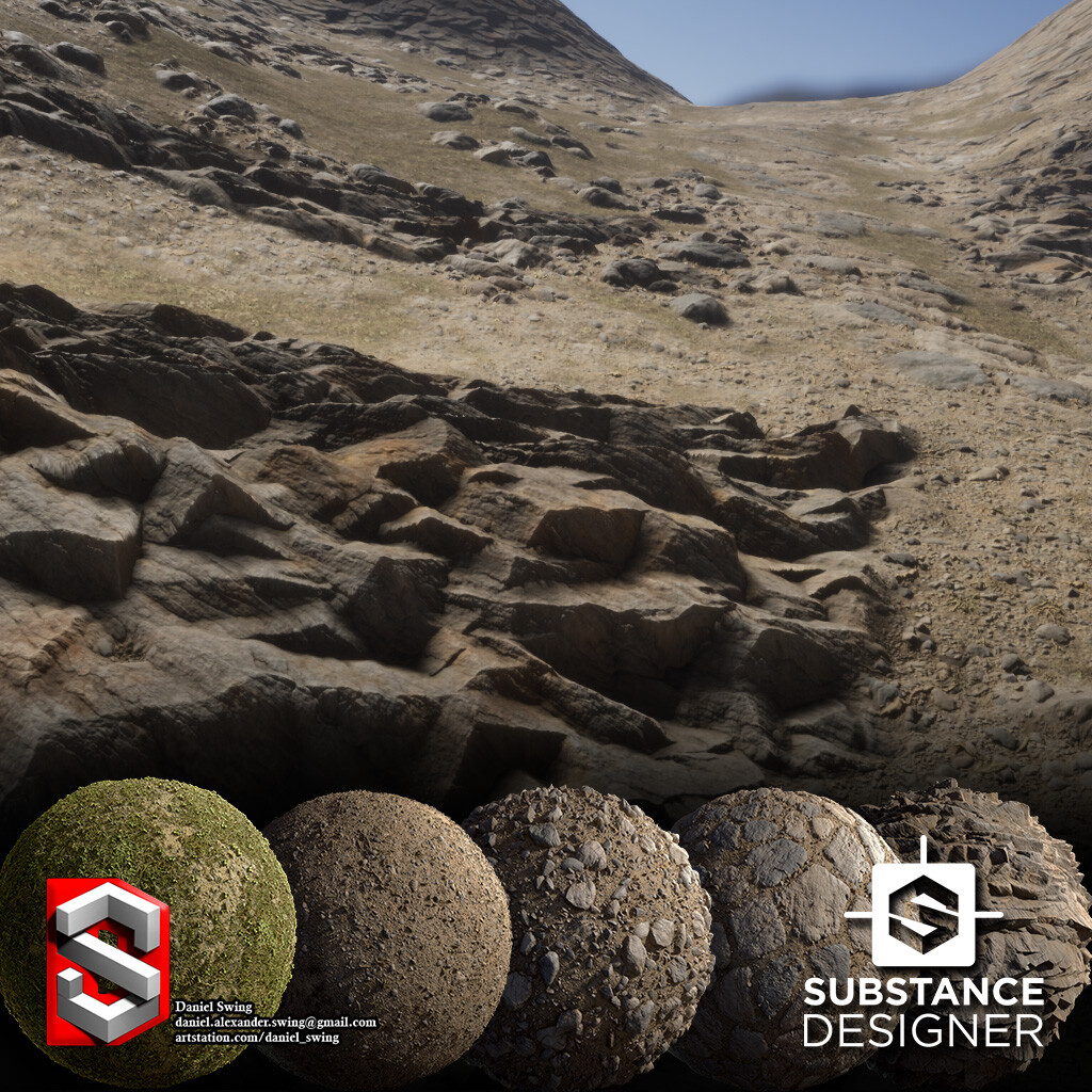 ArtStation - Mountain Path Materials