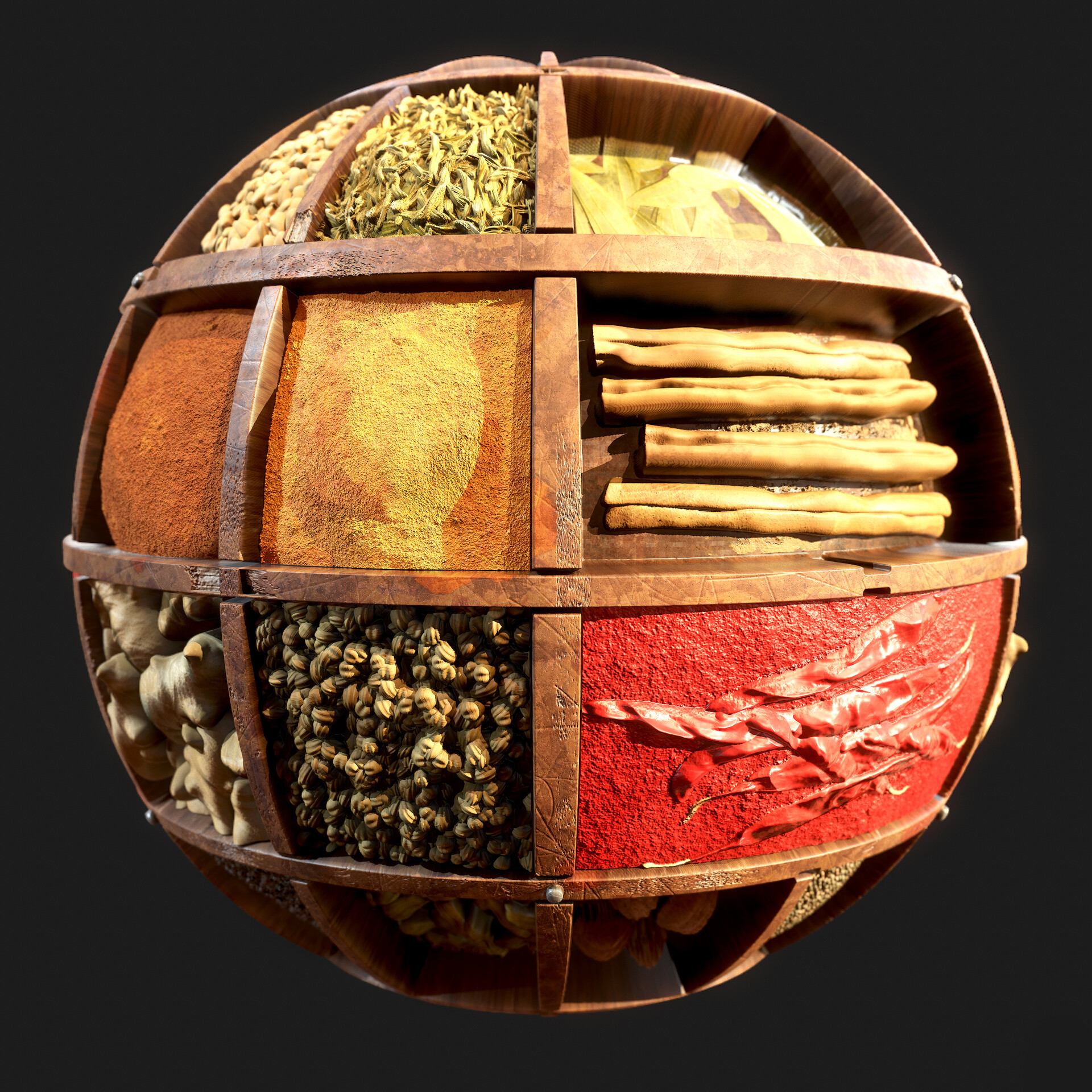 ArtStation - Indian Spices - Material