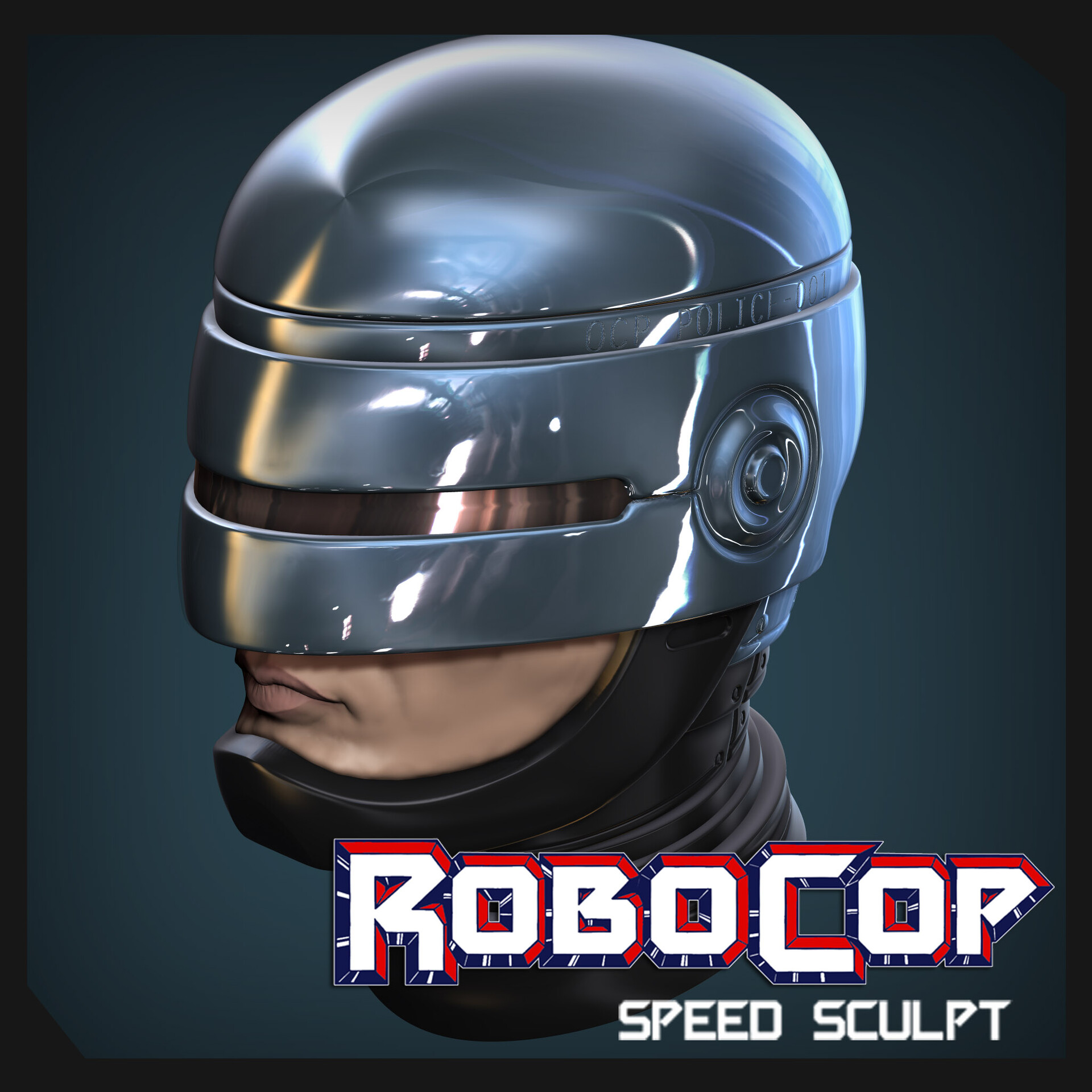 ArtStation - Robocop Head Speed Sculpt