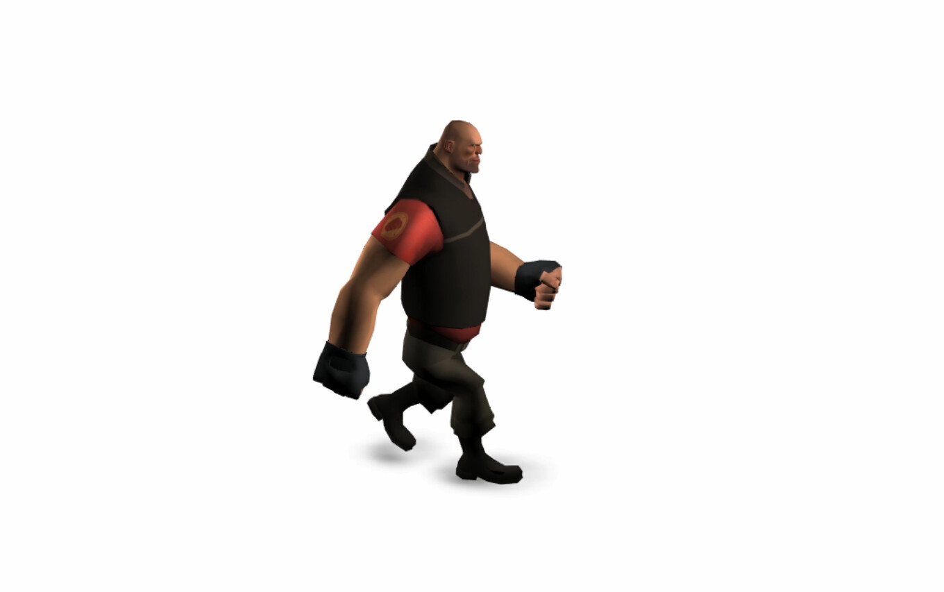 ArtStation - HEAVY Walk Cycle 3D