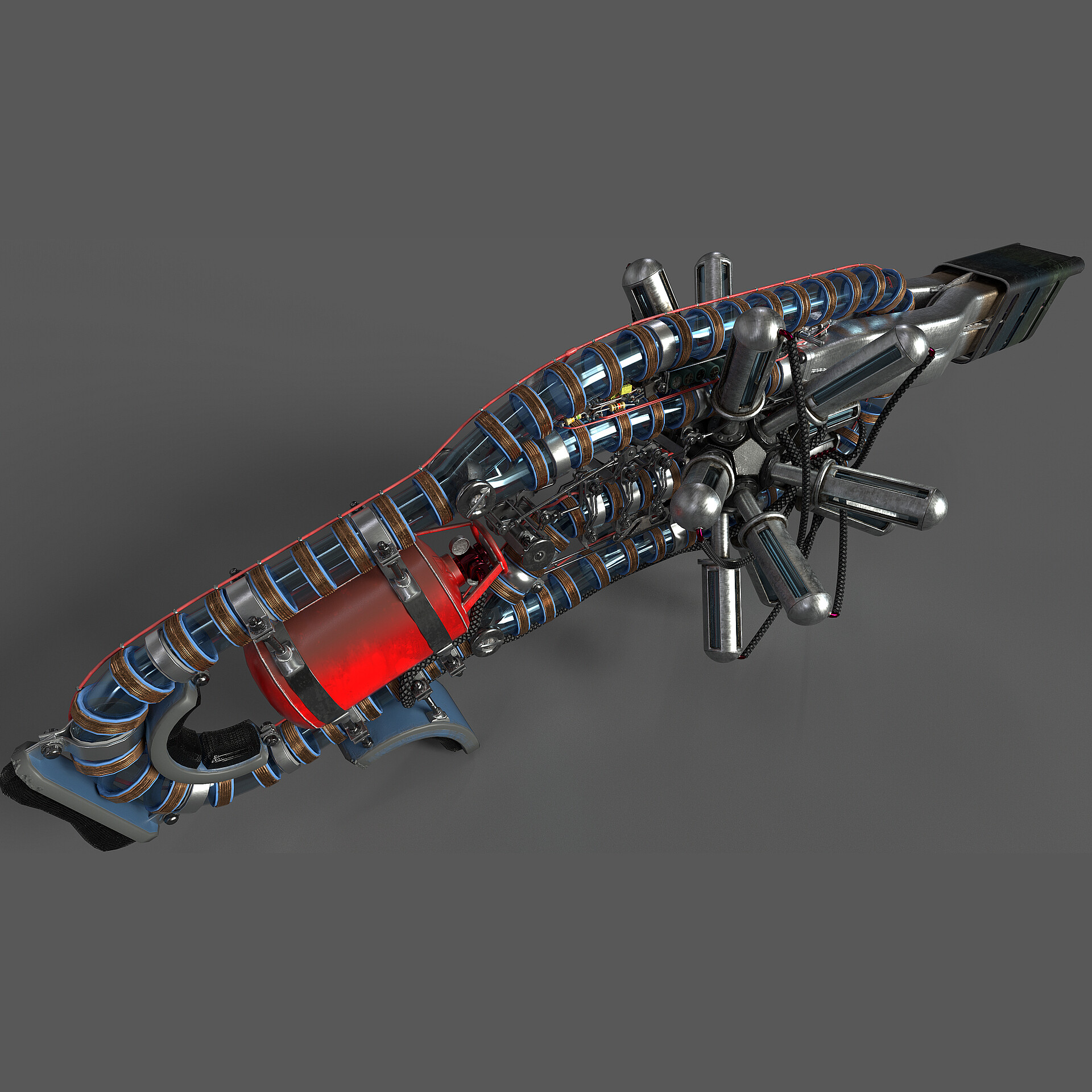 ArtStation - Makeshift H2 MHD fusion gun.