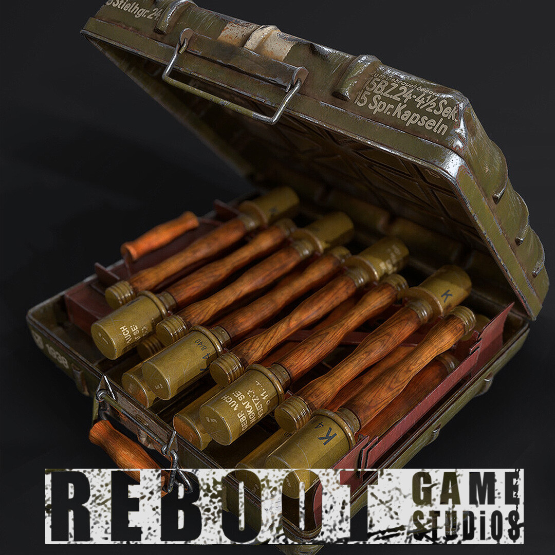 ArtStation - WW2 - M24 Grenade Metal Box