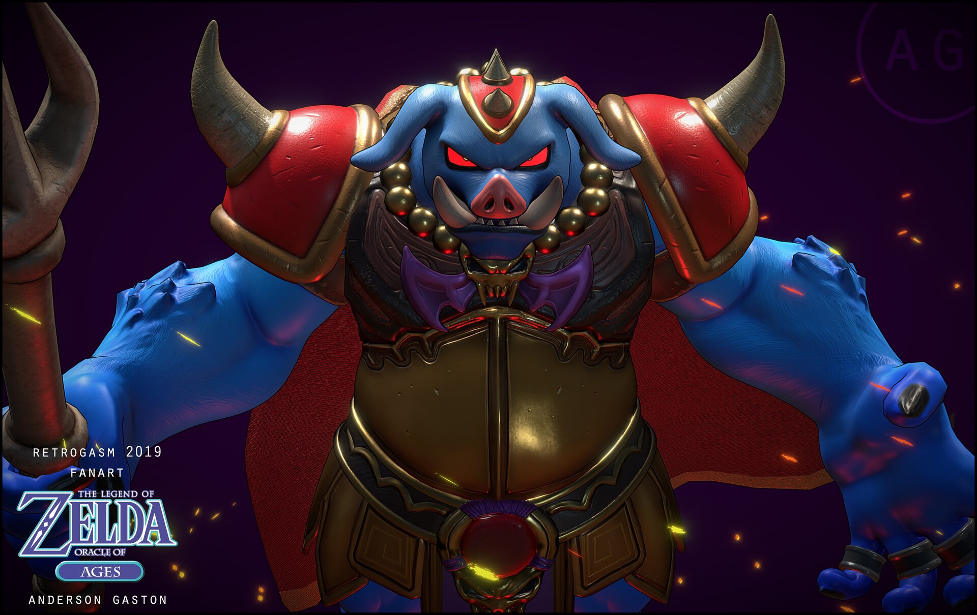 ArtStation - The legend of Zelda: Oracle of Ages- Gannon. - Retrogasm