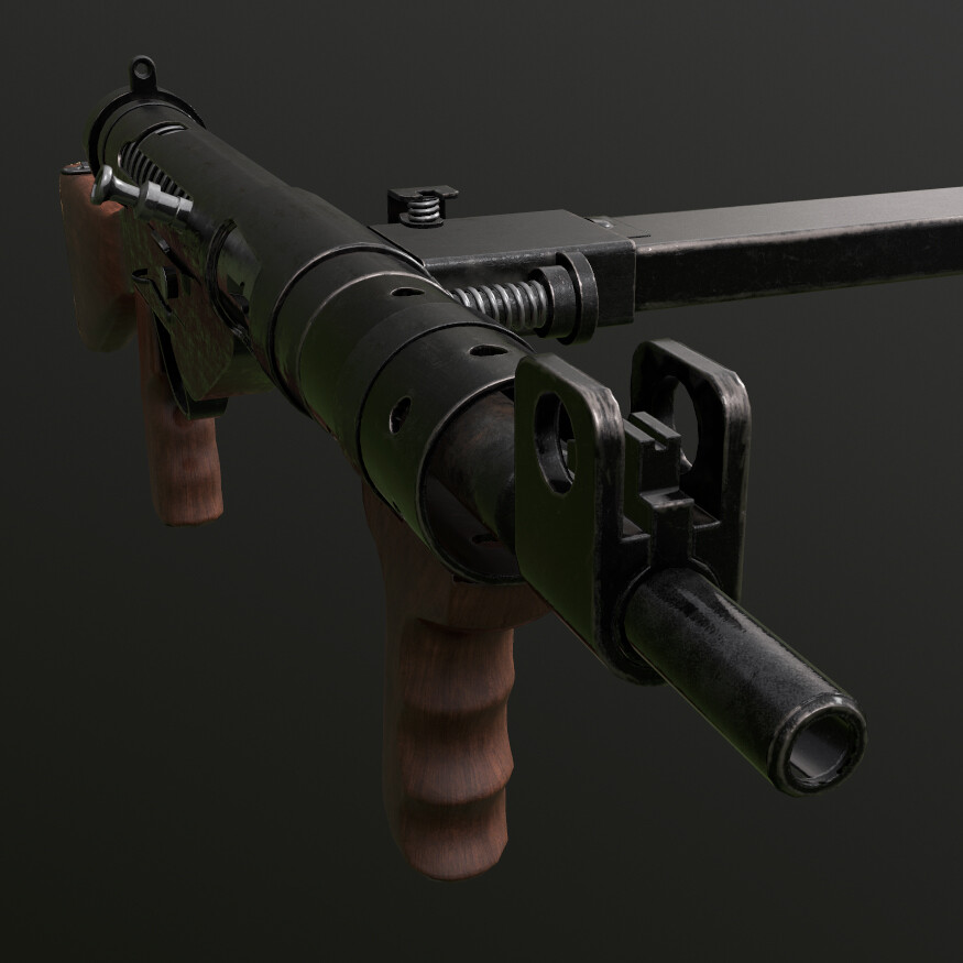 ArtStation - Sten Mk. V - game asset