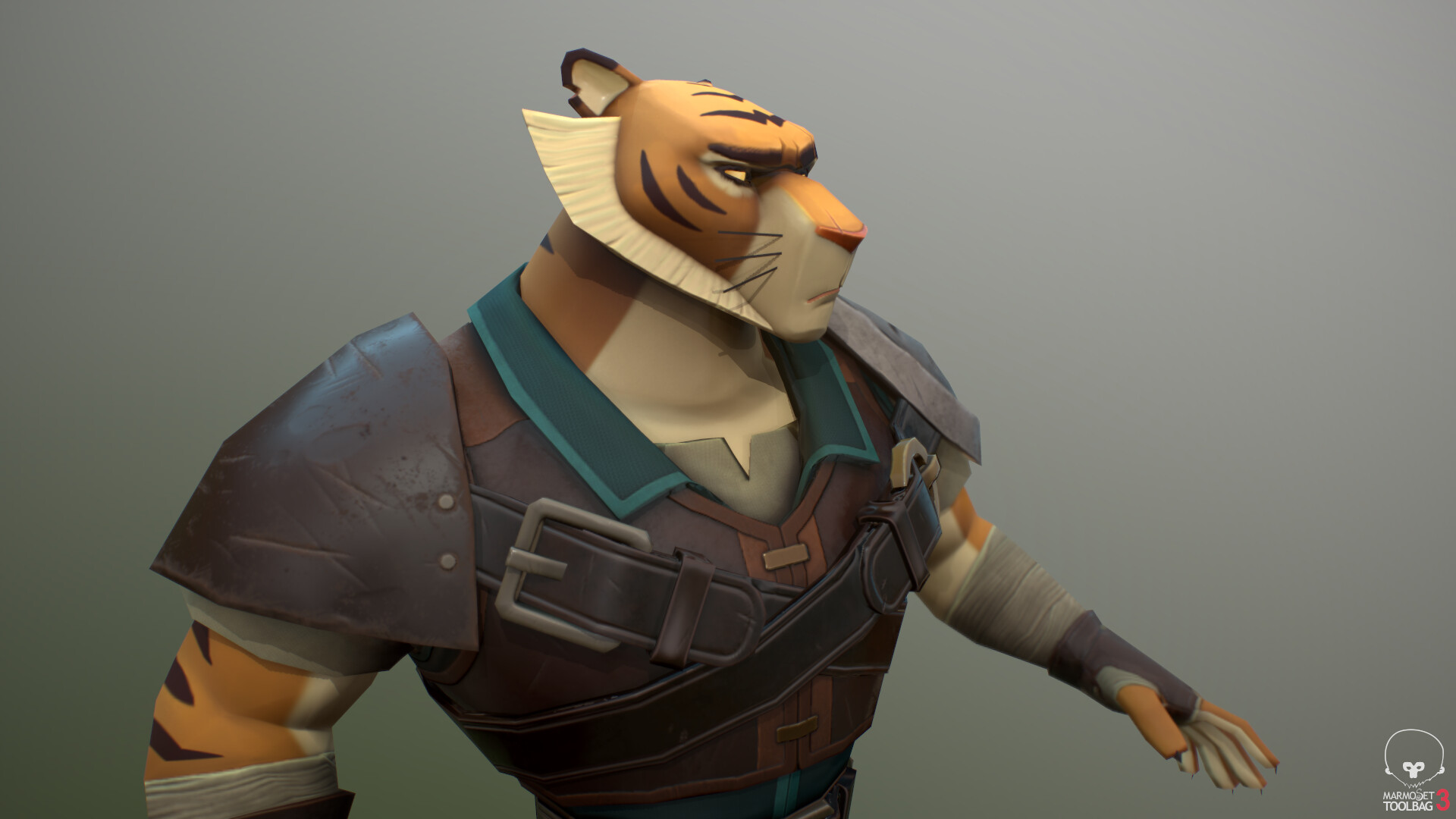 ArtStation - Tiger Warrior - PBR character