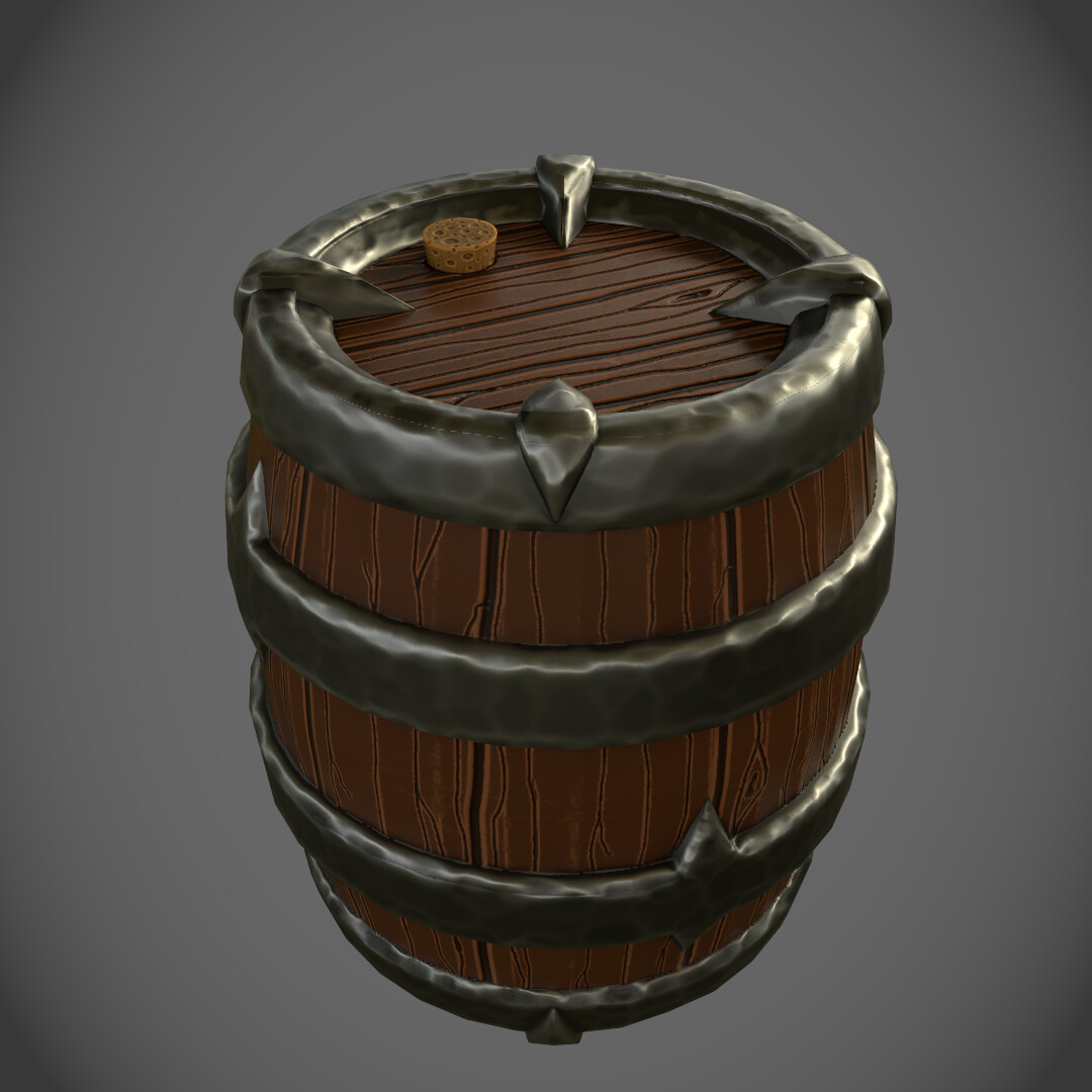 ArtStation - Stylized Barrel