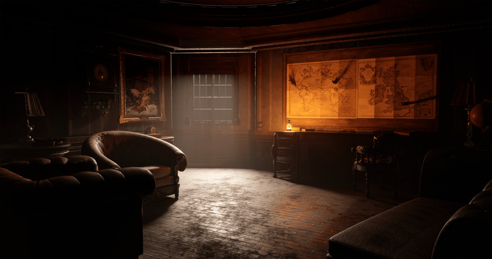 ArtStation - Victorian Studio Room Scene
