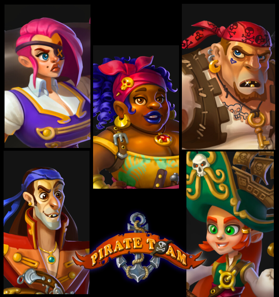 ArtStation - Pirate team