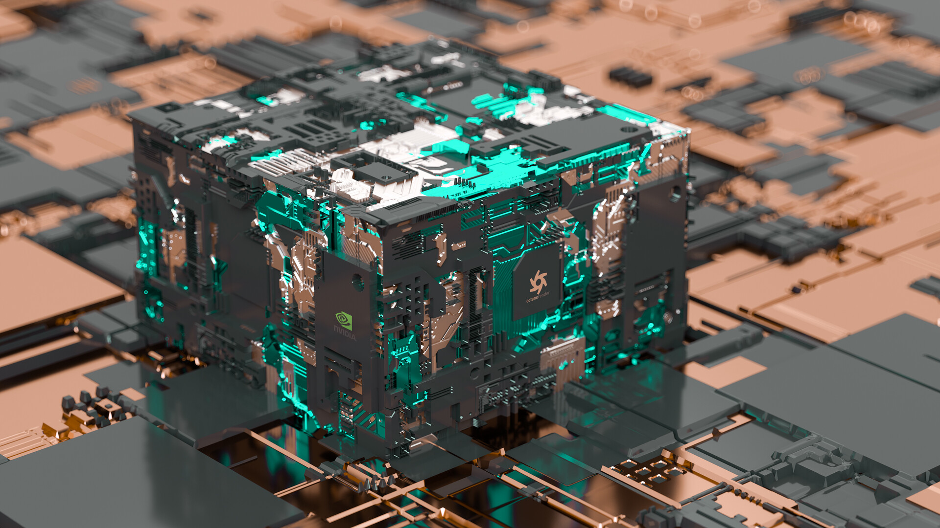 ArtStation - Futuristic Circuit Concept