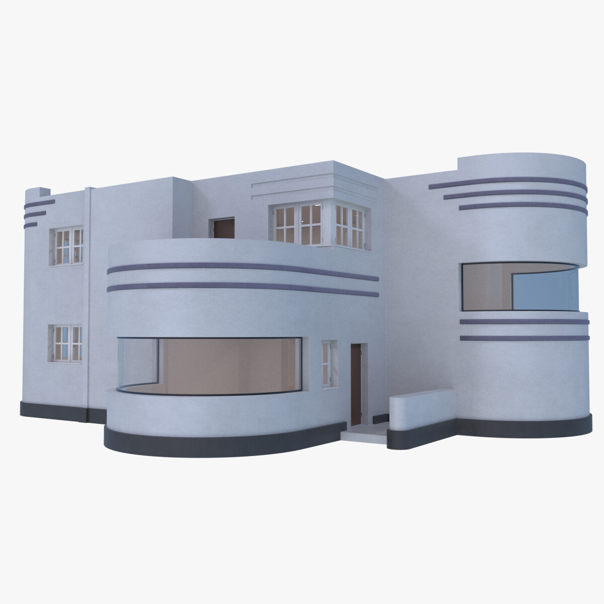 ArtStation - Streamline Moderne House 01
