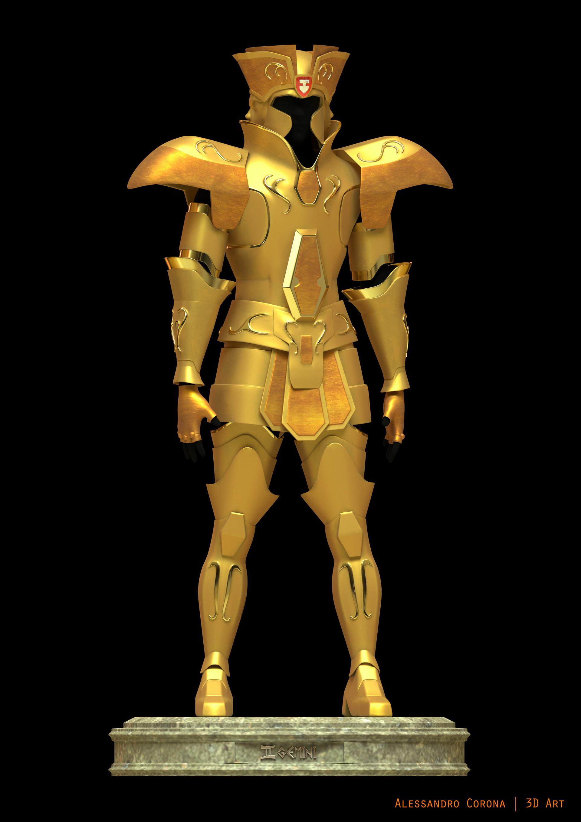 ArtStation - GEMINI SAGA'S ARMOR "SAINT SEIYA", Alessandro Corona