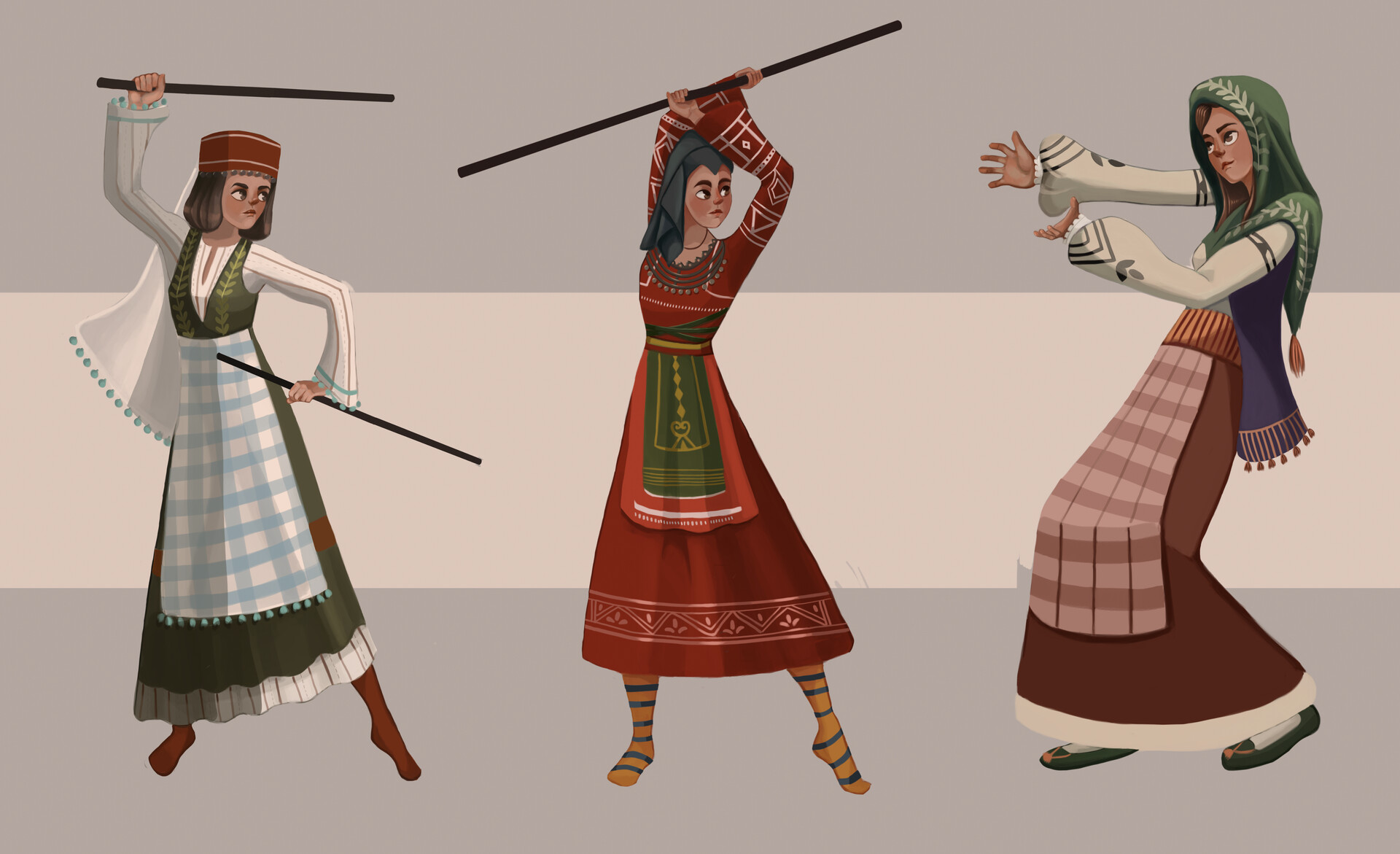 ArtStation - Historical Turkish characters