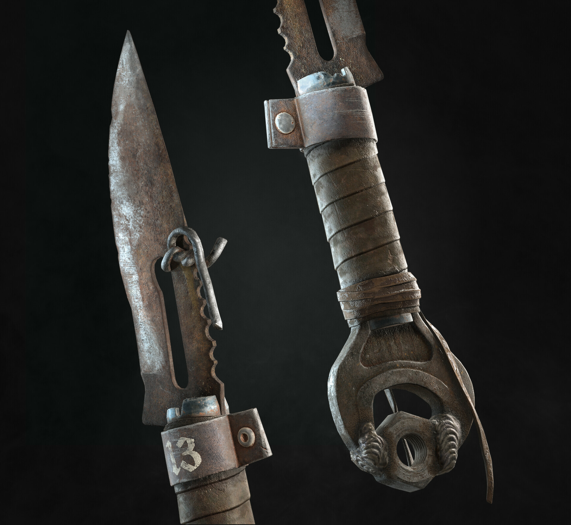 ArtStation - Post Apocalyptic Knife