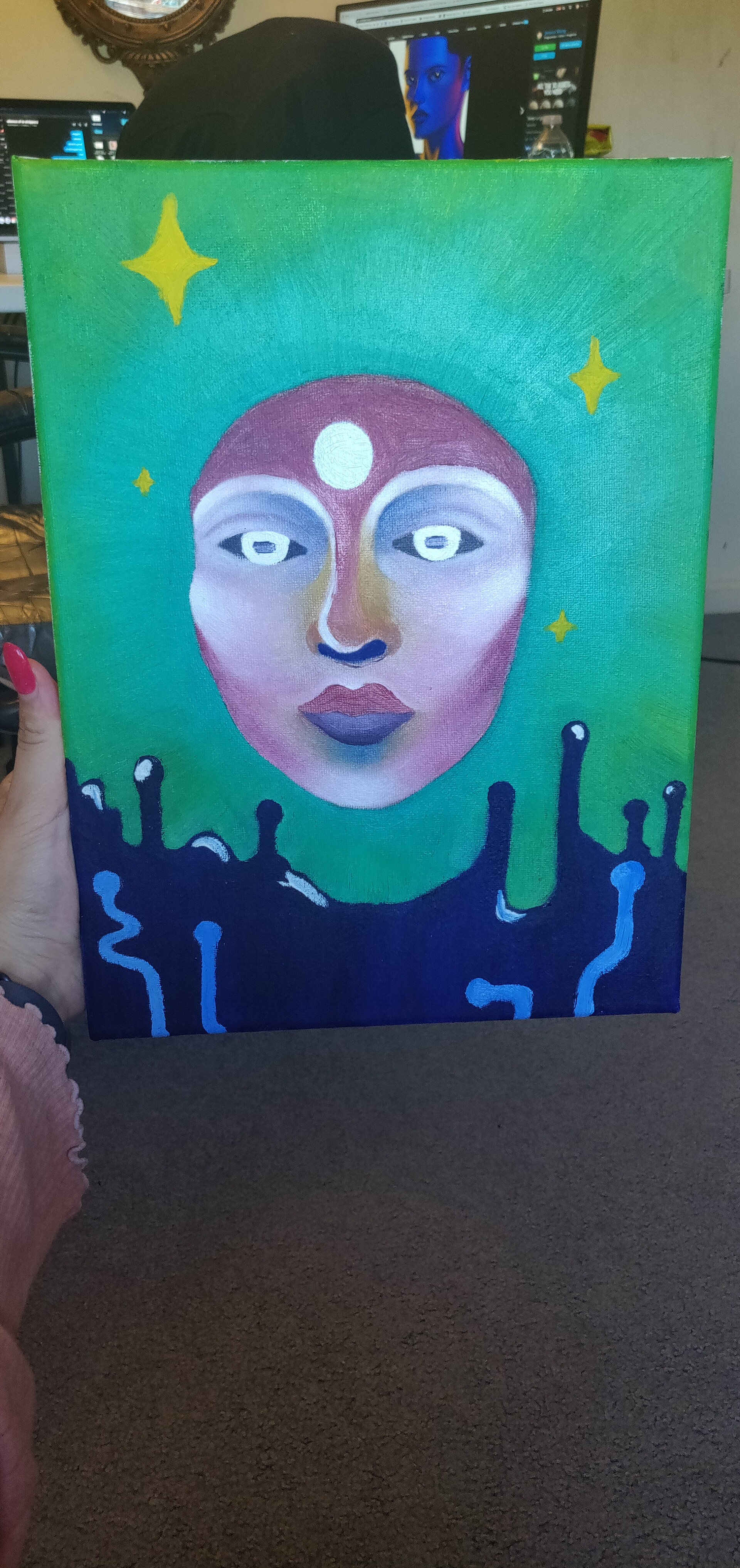 ArtStation - first ever oil alien