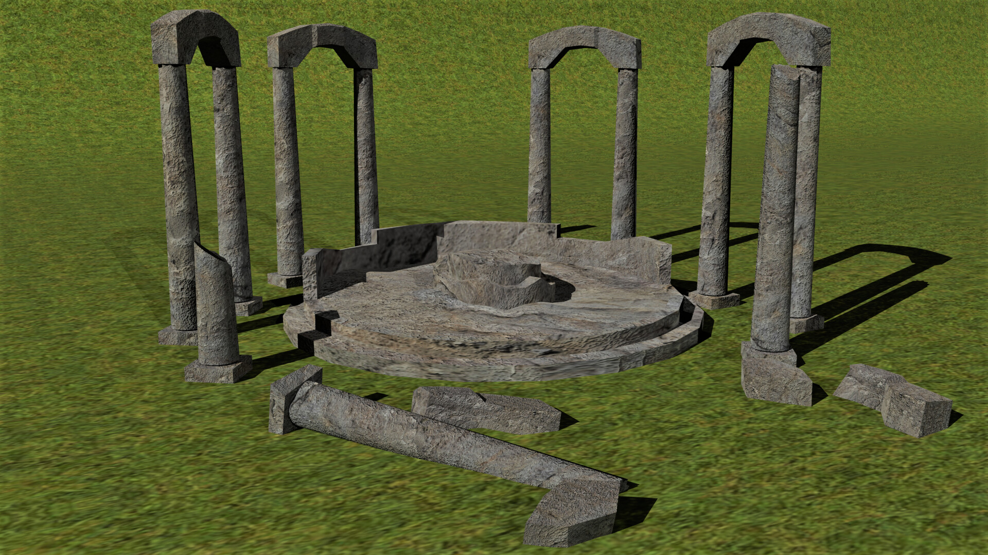 ArtStation - Stone Ruins 3D Model
