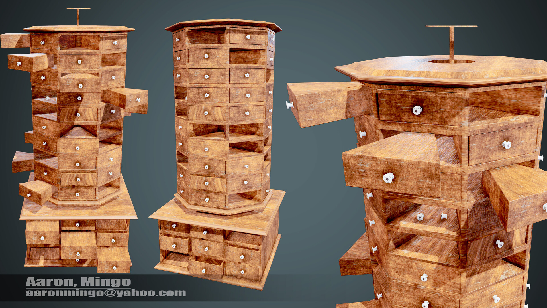 ArtStation - Bolt Cabinet, Breakdown Page