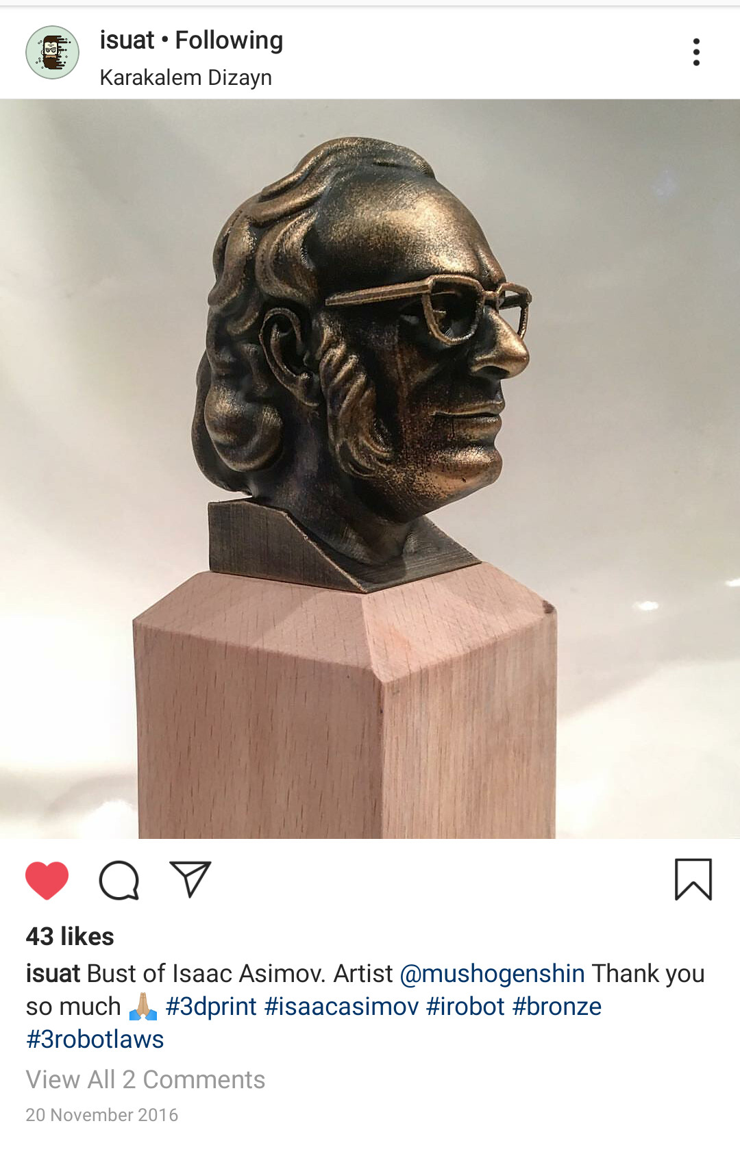 ArtStation - Bust of Isaac Asimov