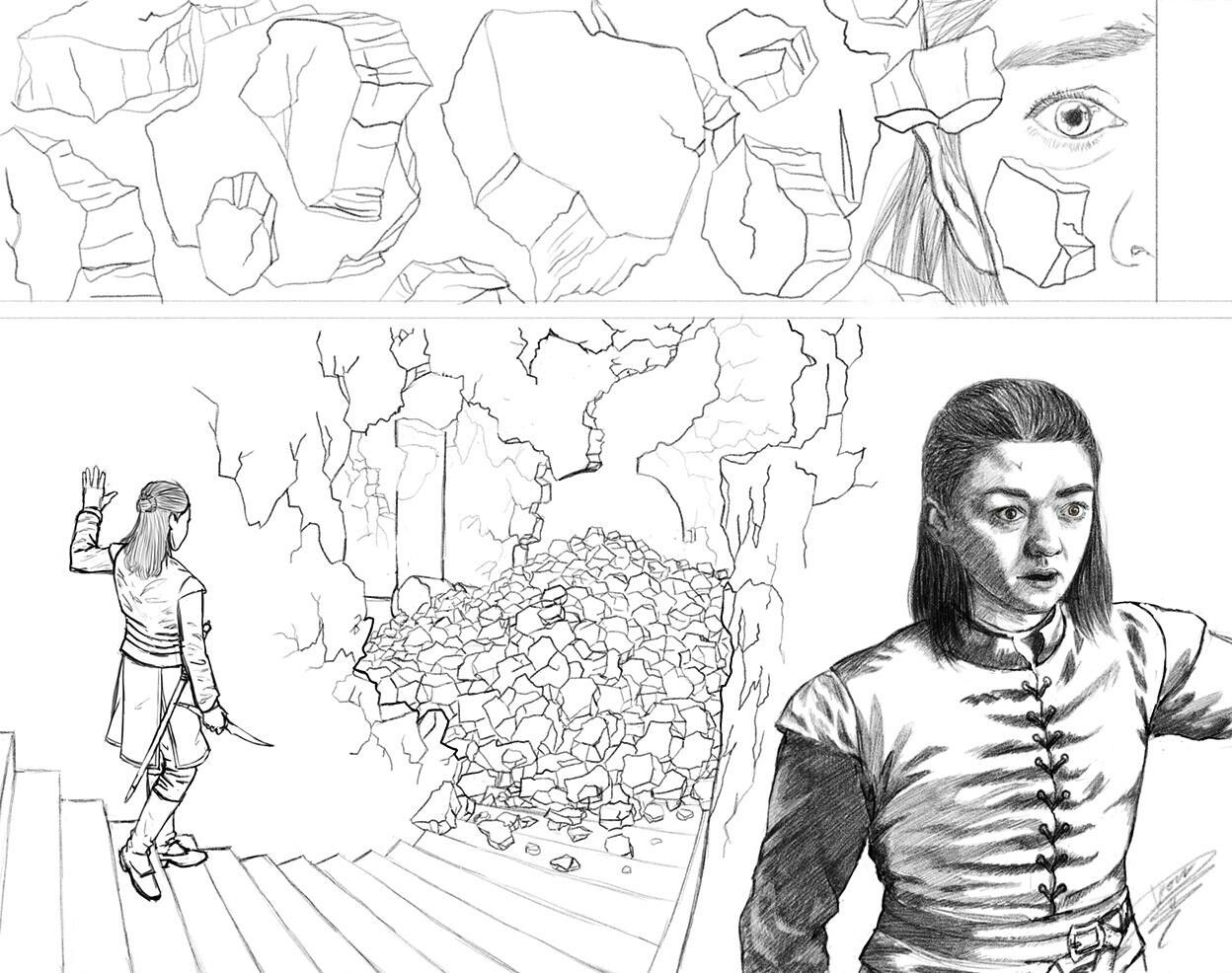 ArtStation - Arya Stark comic panels