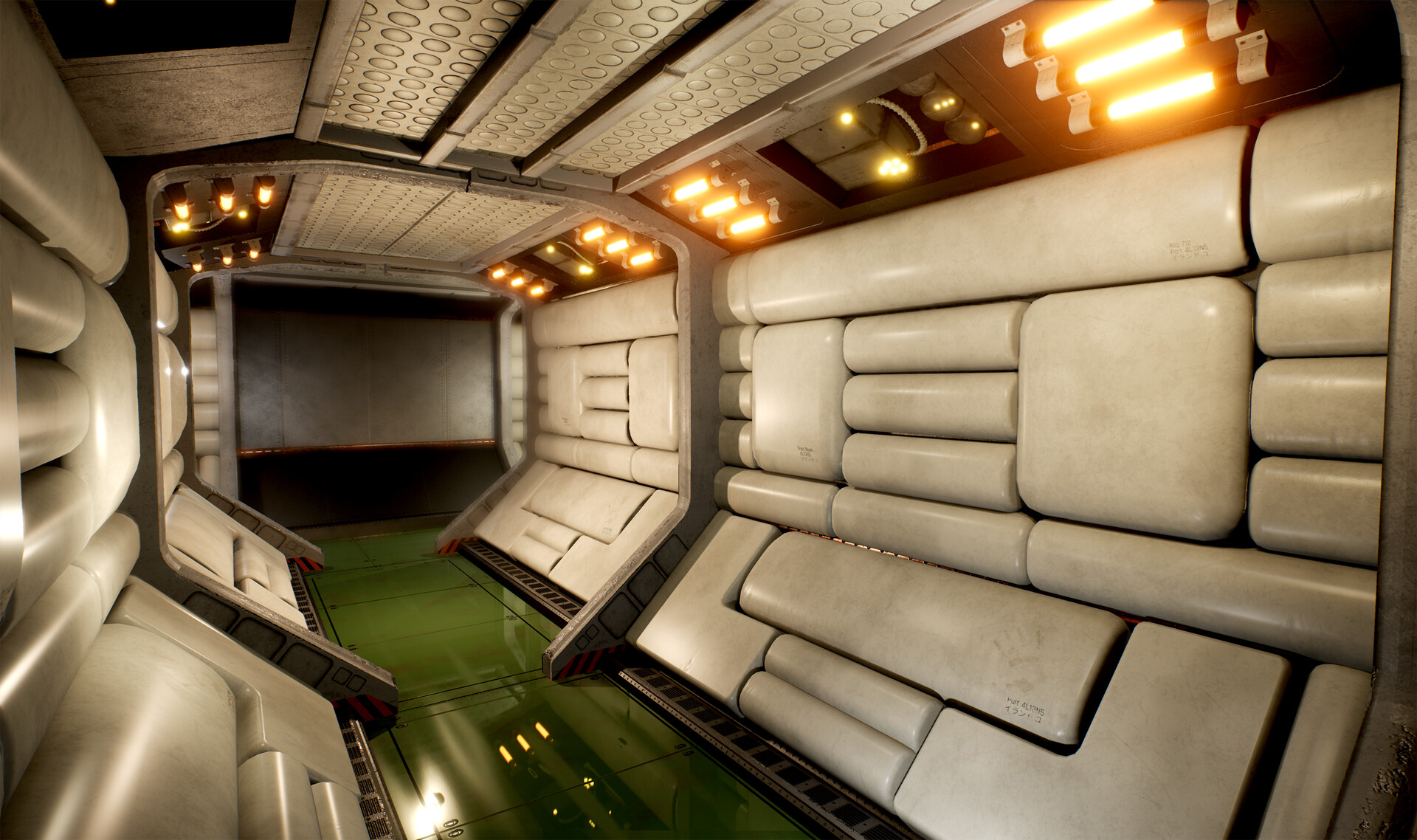 ArtStation - Alien-inspired Scifi Corridor