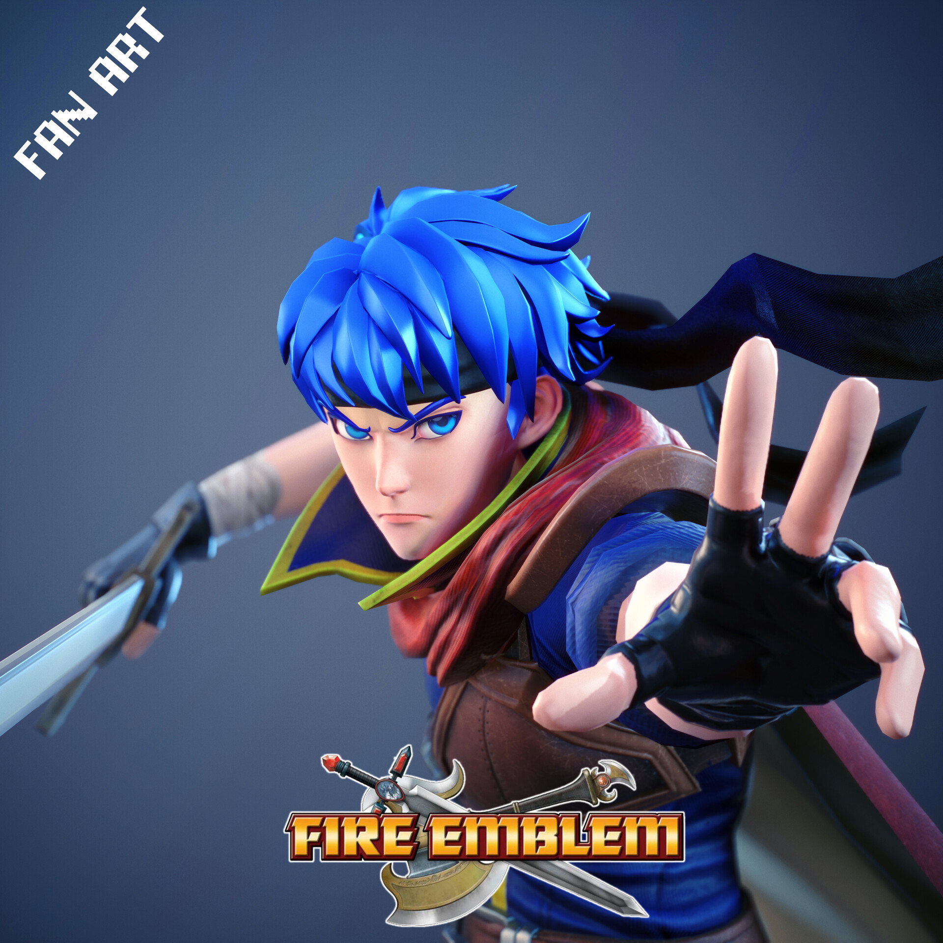 ArtStation - Ike - Fire Emblem #RETROGASM2019