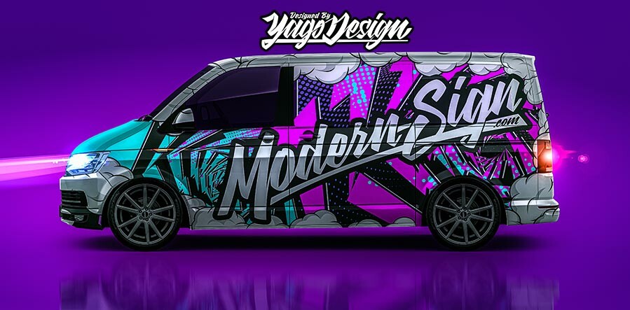 ArtStation - VW-TRANSPORTER-T6-MODERN-SIGN.com by Yagodesign 2019