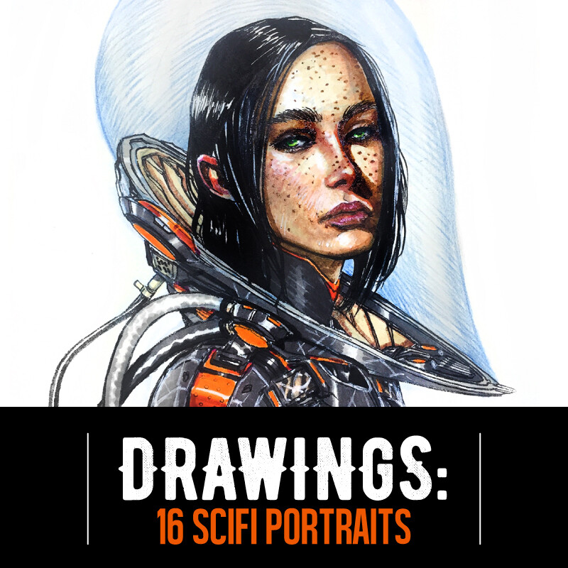 ArtStation - Drawings: 16 Scifi Portraits