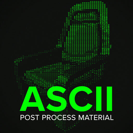 ArtStation - ASCII Post Process Material - UE4