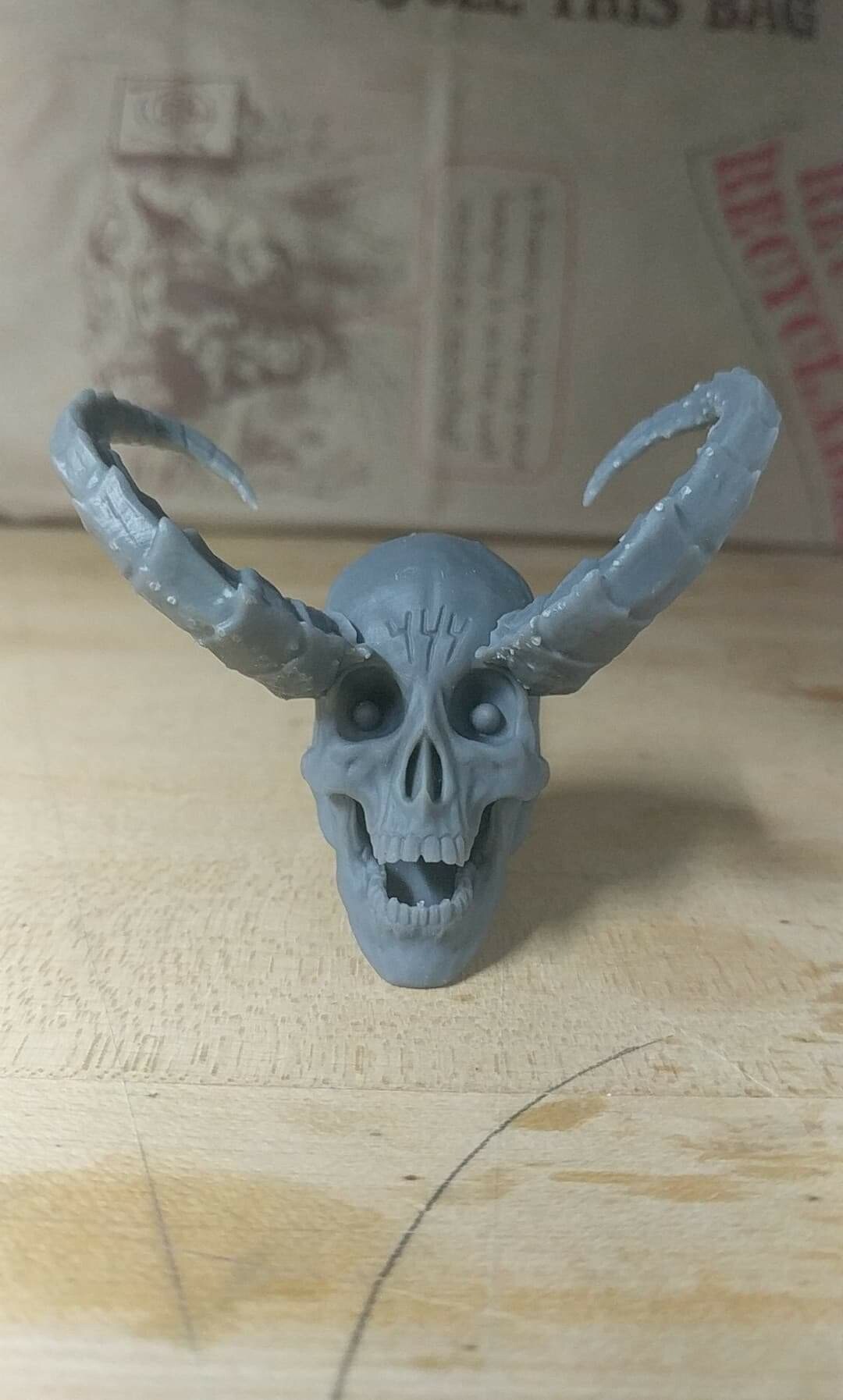 ArtStation - 4 color demon mini skull