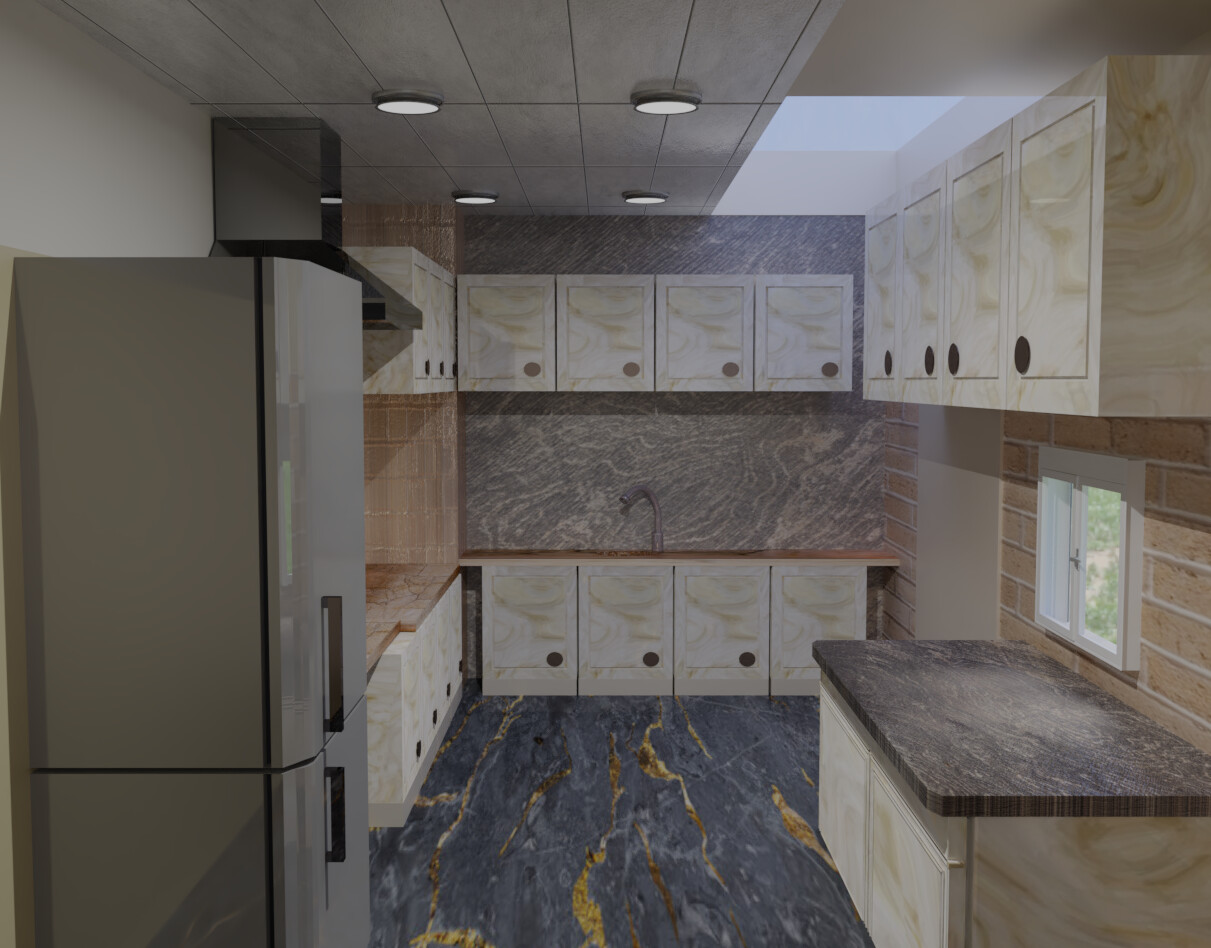 ArtStation - 3d Kitchen Modeling and Rendering