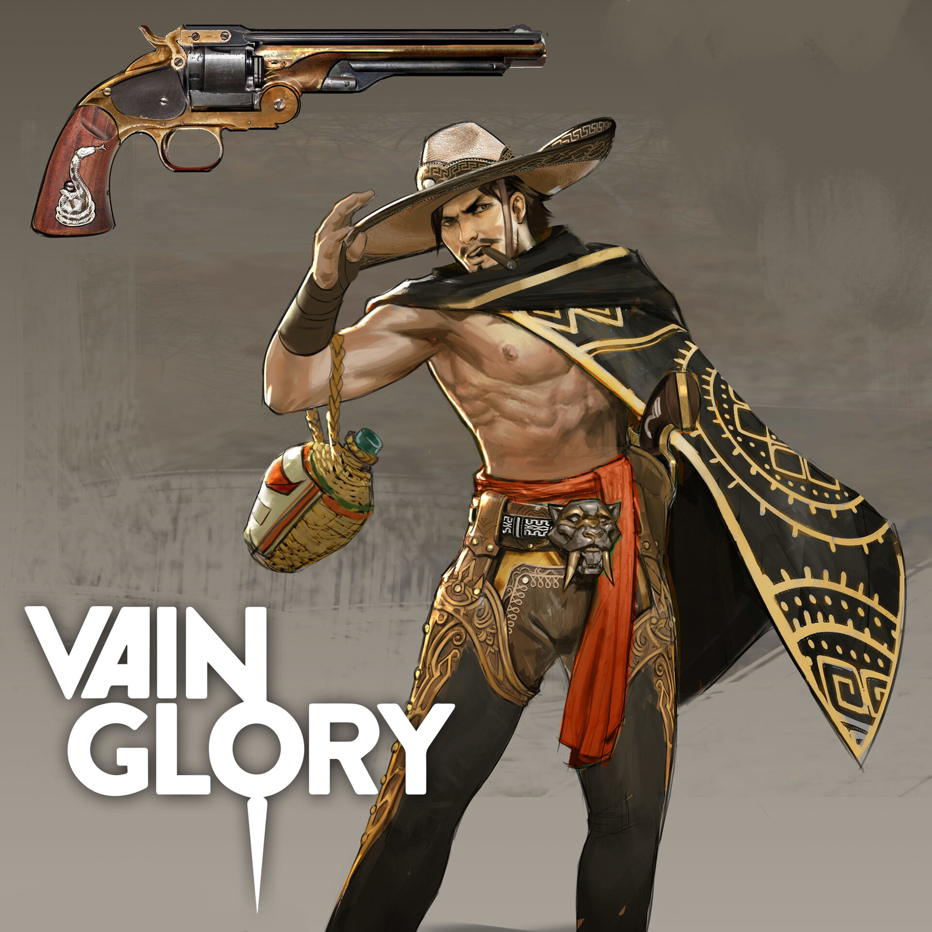 ArtStation - Vaquero Ringo Vainglory Skin Design