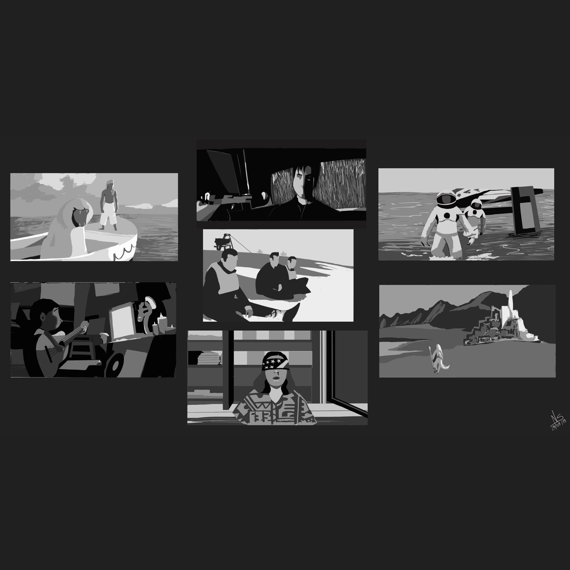 ArtStation - Values Structure studies