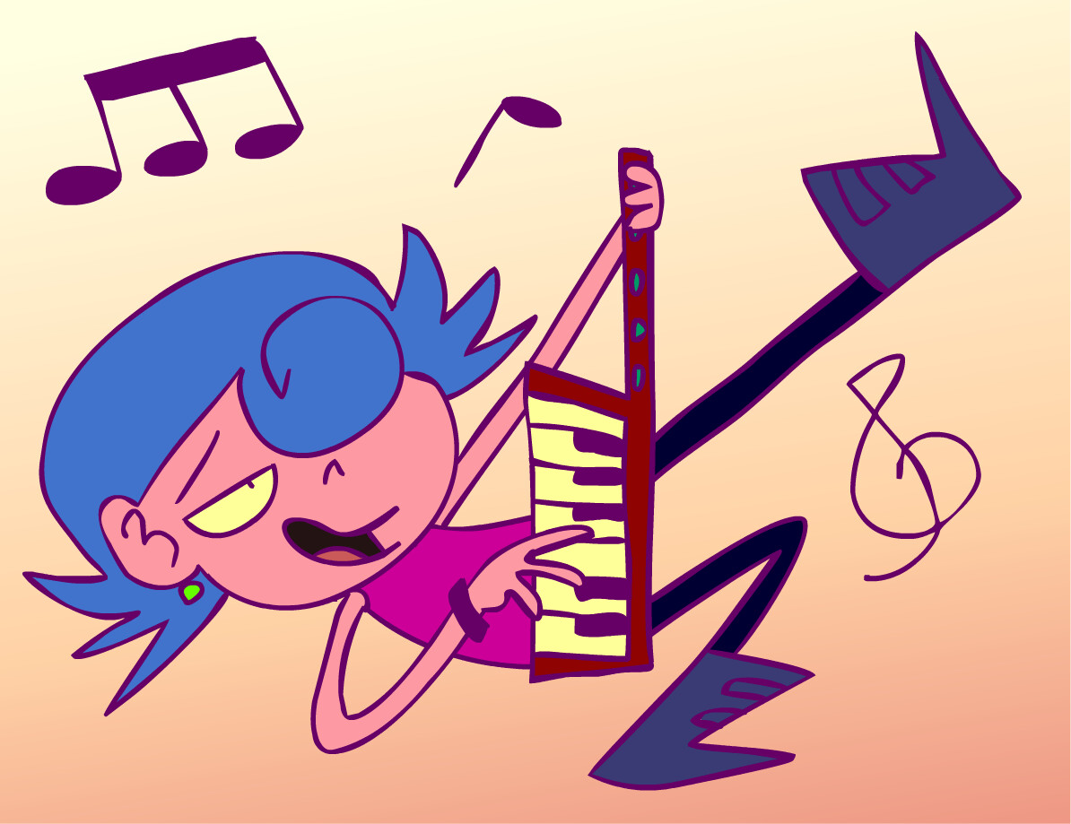 ArtStation - The Keytar Girl