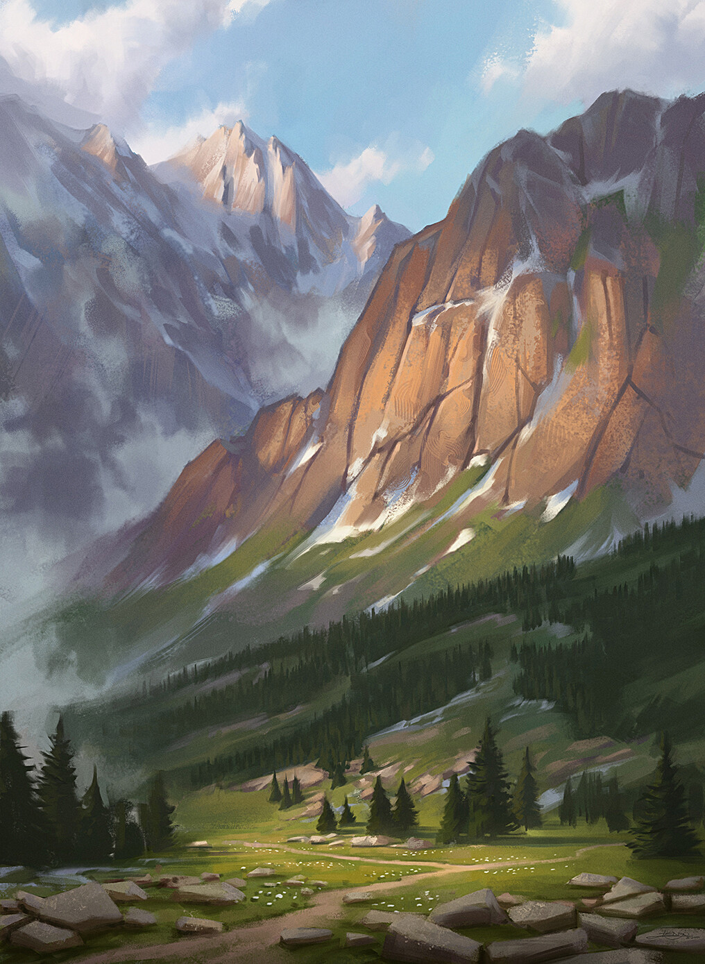 ArtStation - RPG Fantasy Landscape