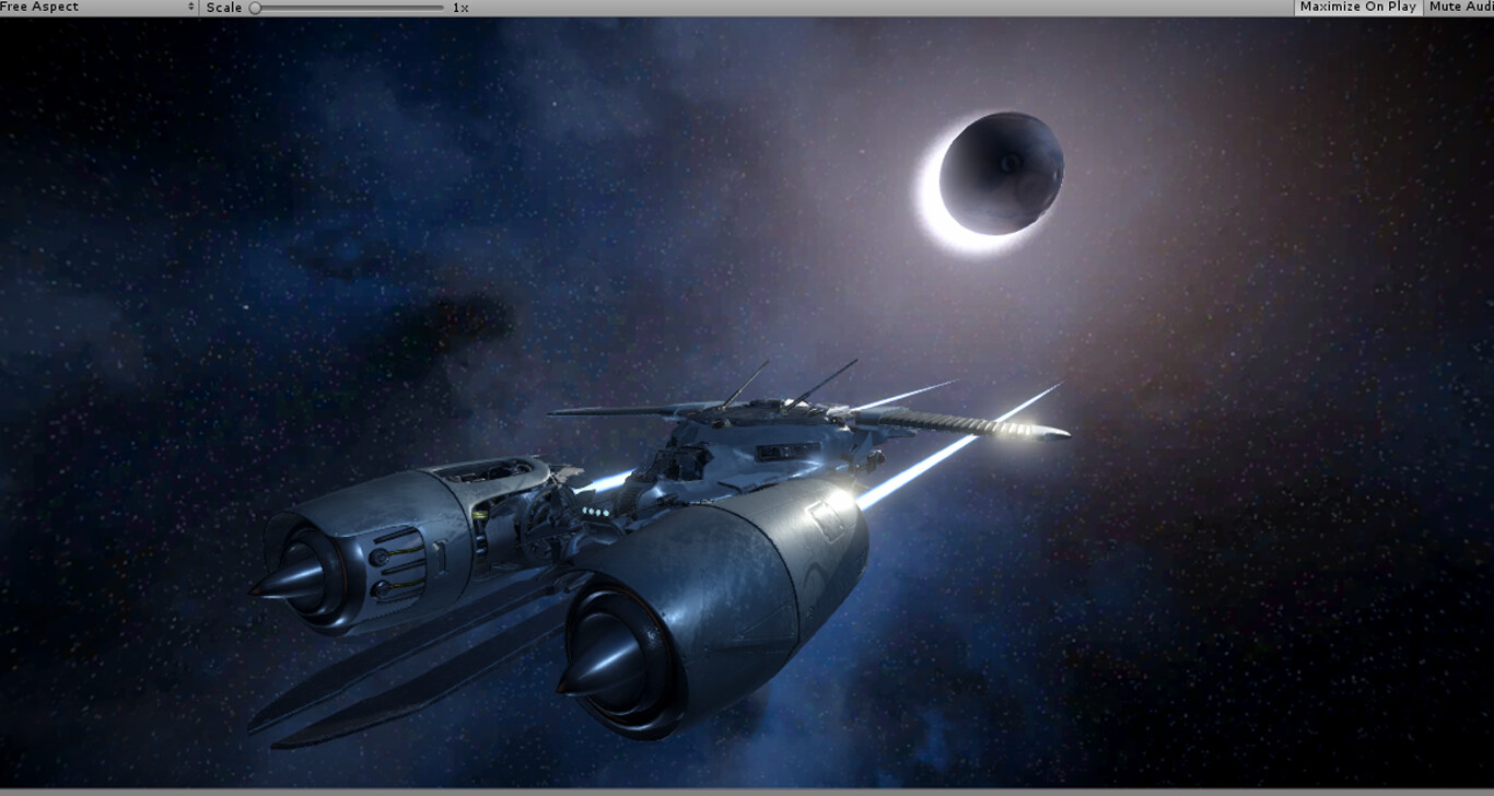 ArtStation - Wraith Spaceship Exterior and Interior Models