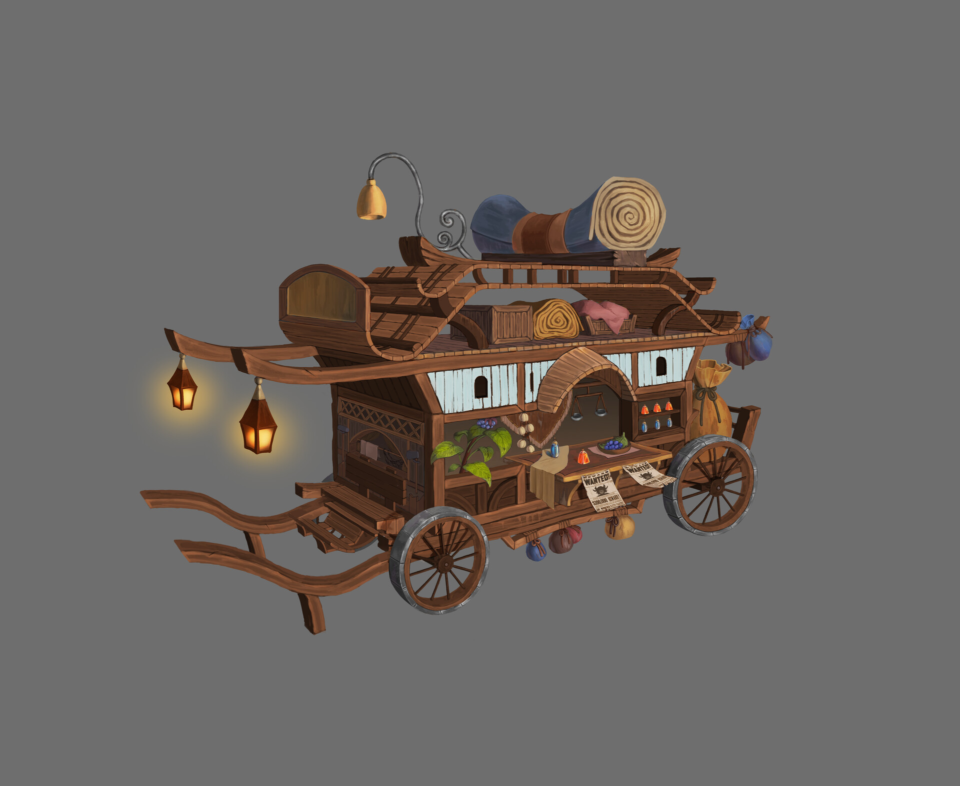 ArtStation - Travelling Cart Concept Art