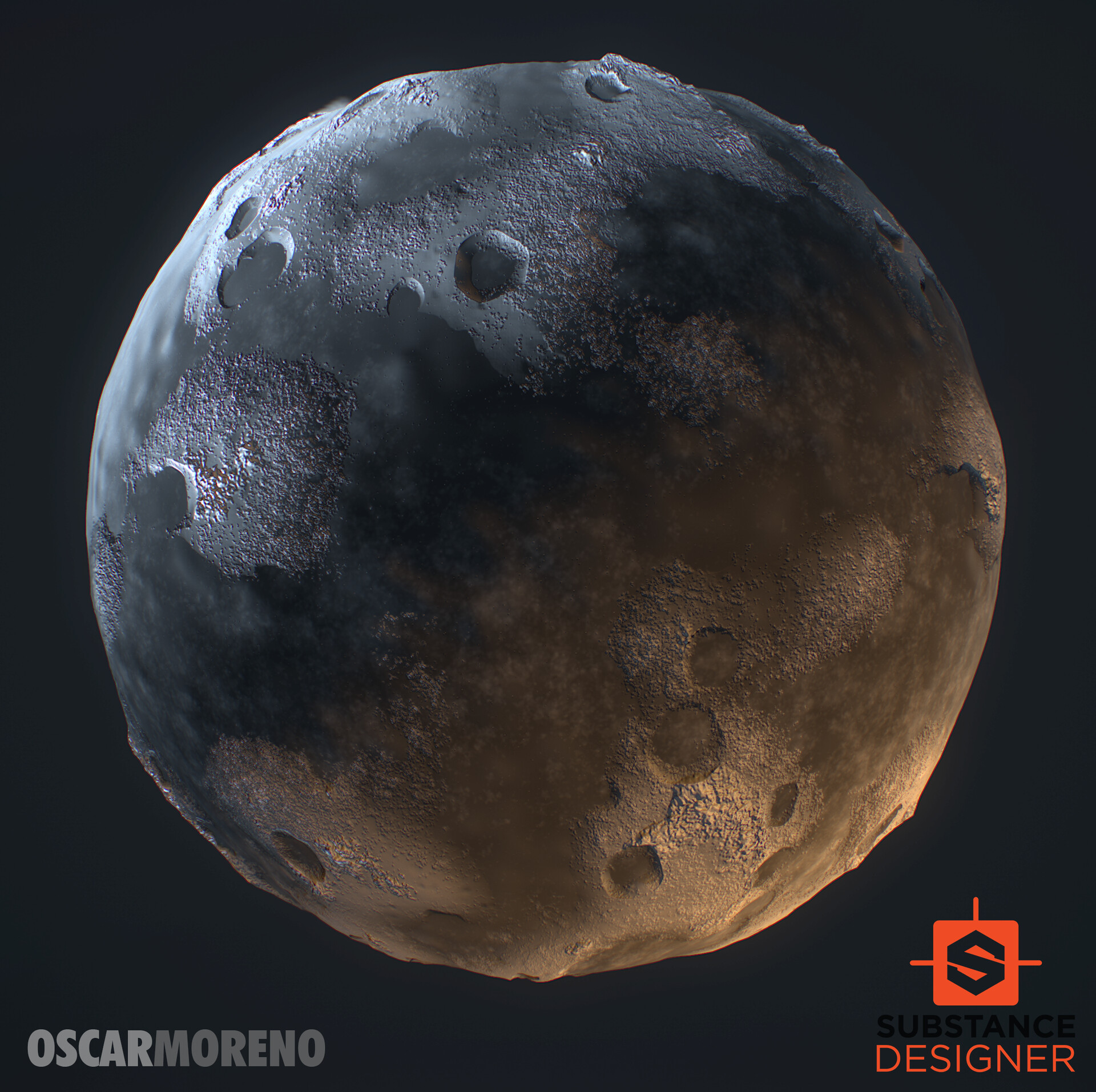 ArtStation - Procedural Material Moon