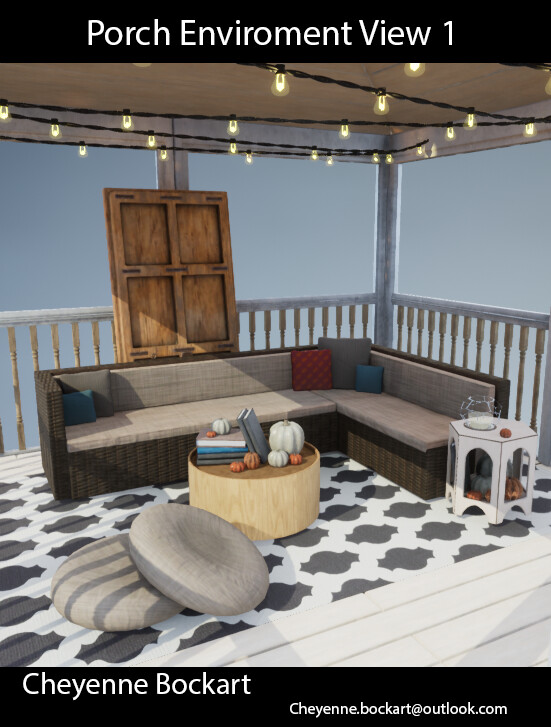 ArtStation - Environment - Porch scene
