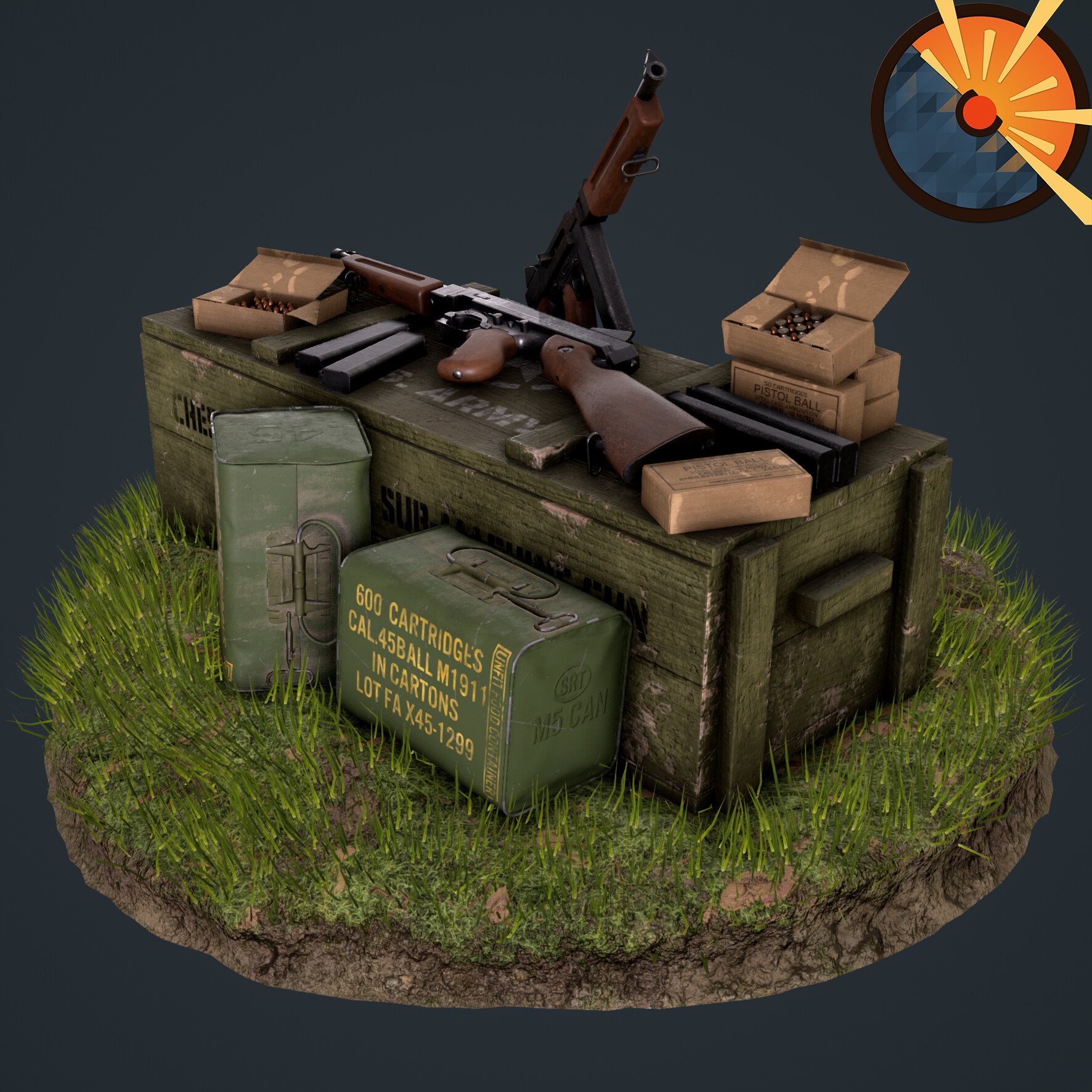 ArtStation - Thompson M1