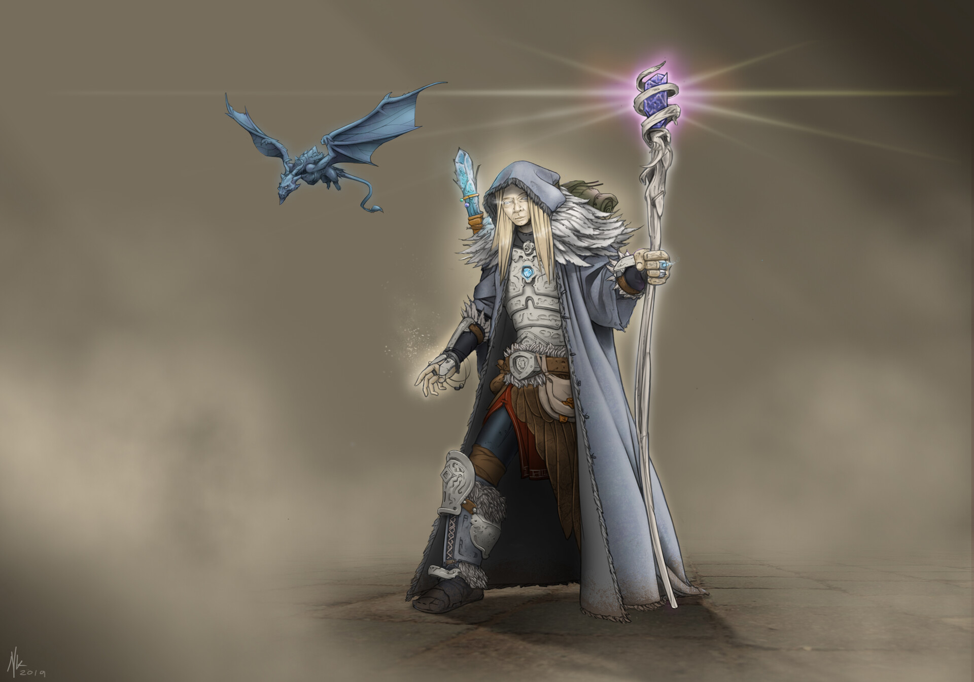 ArtStation - Godspeaker Hermödr - Last son of the Vanir