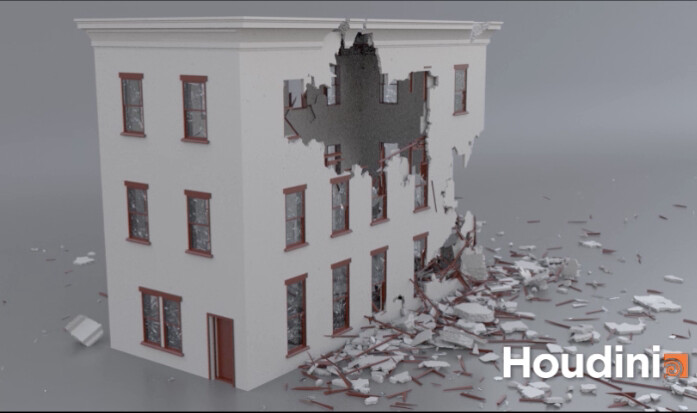 ArtStation - Architectural Destruction in Houdini