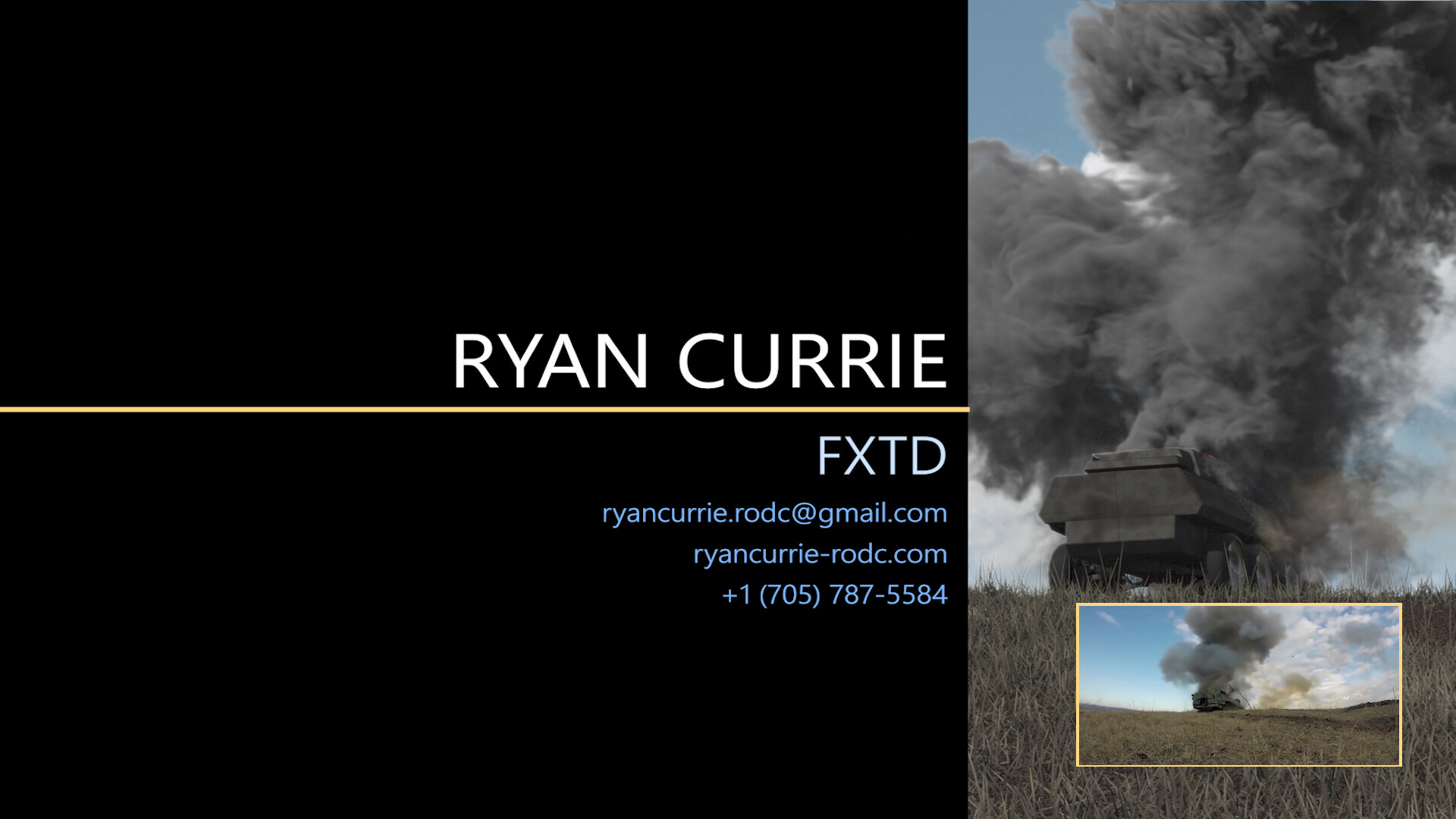 Ryan Currie - Ryan Currie FX-TD Pyro