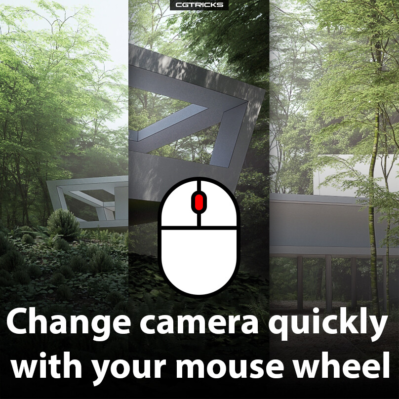 ArtStation - How to change camera quickly with your mouse wheel