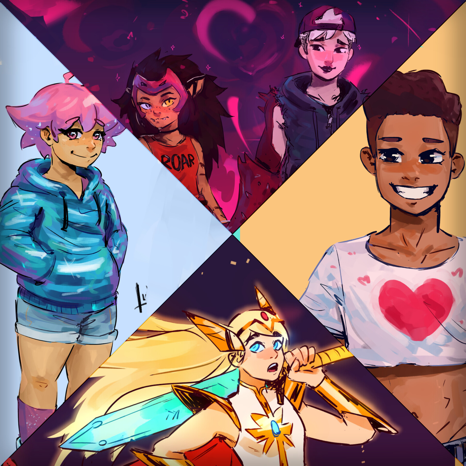 ArtStation - She ra 2018 Casual Fanarts, Luve Vagaluve