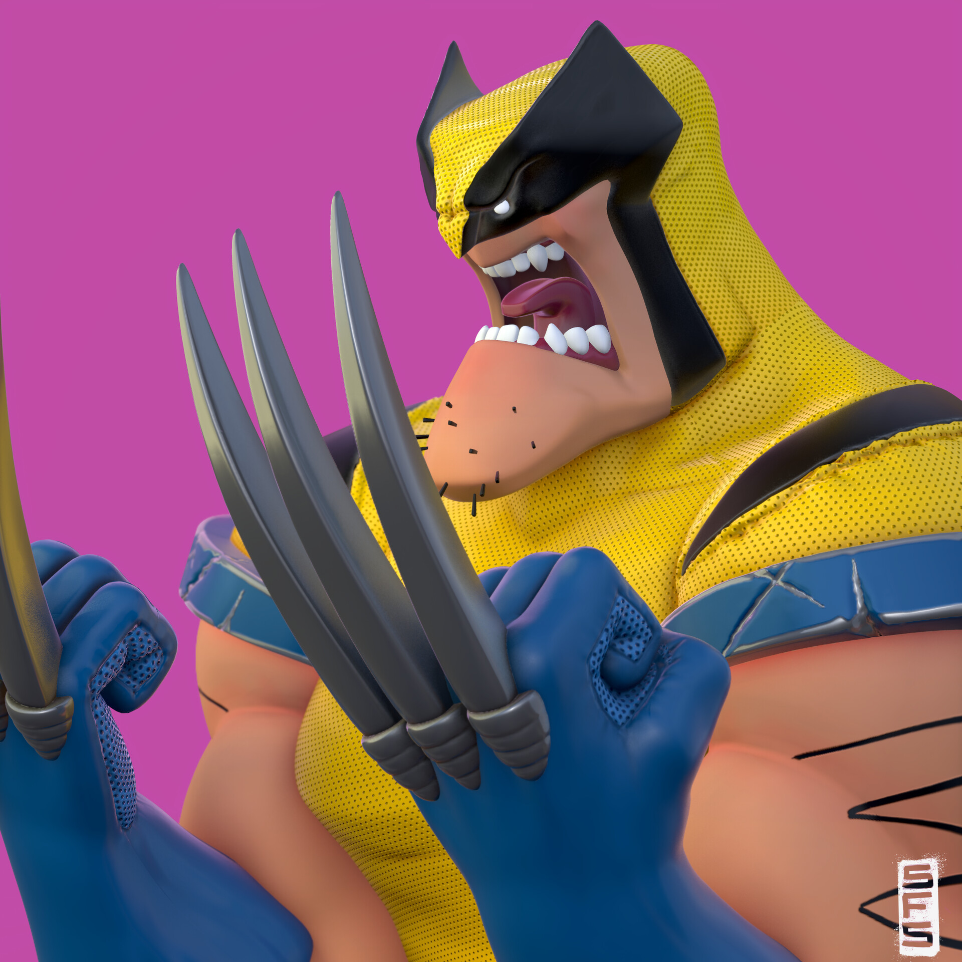 ArtStation - Wolverine (Quick Exercise)