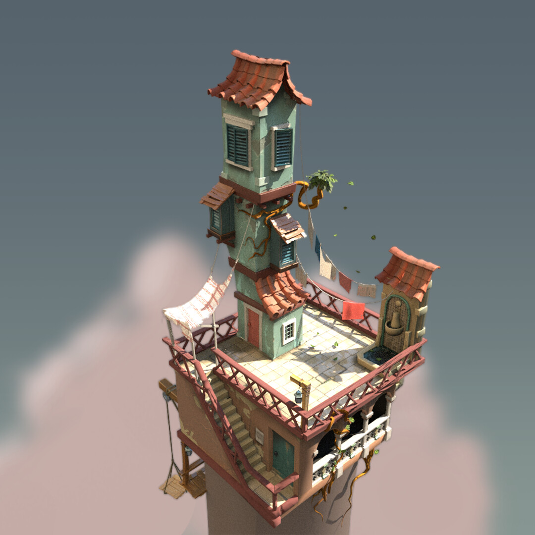ArtStation - Terracotta Tower Scene