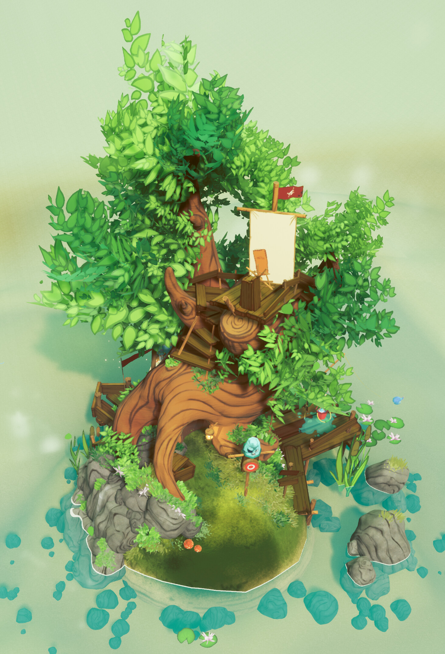 ArtStation - Pirate Treehouse Diorama