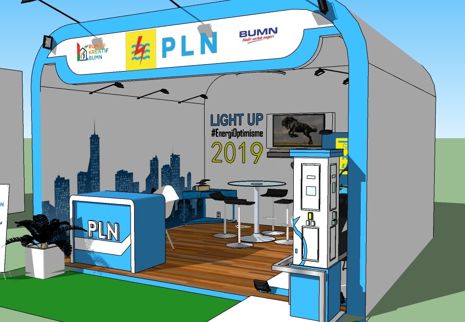 ArtStation - Booth design for PLN (state-owned electricity company)