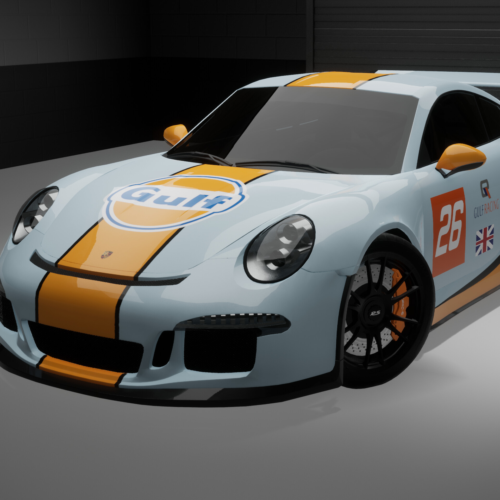ArtStation - Porsche 911 GT3 Gulf Racing