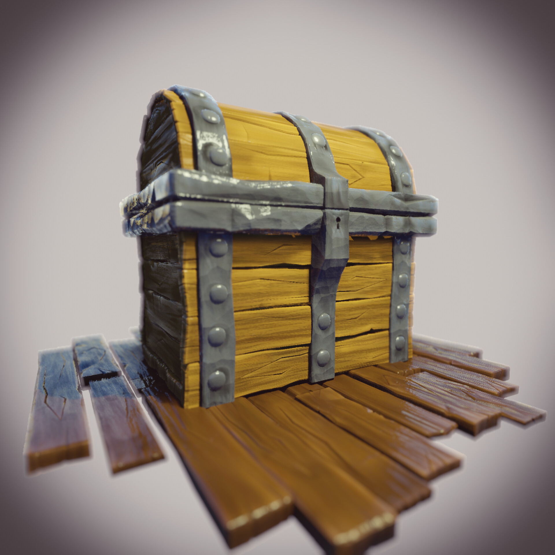 ArtStation - Blender Training - Treasure Chest